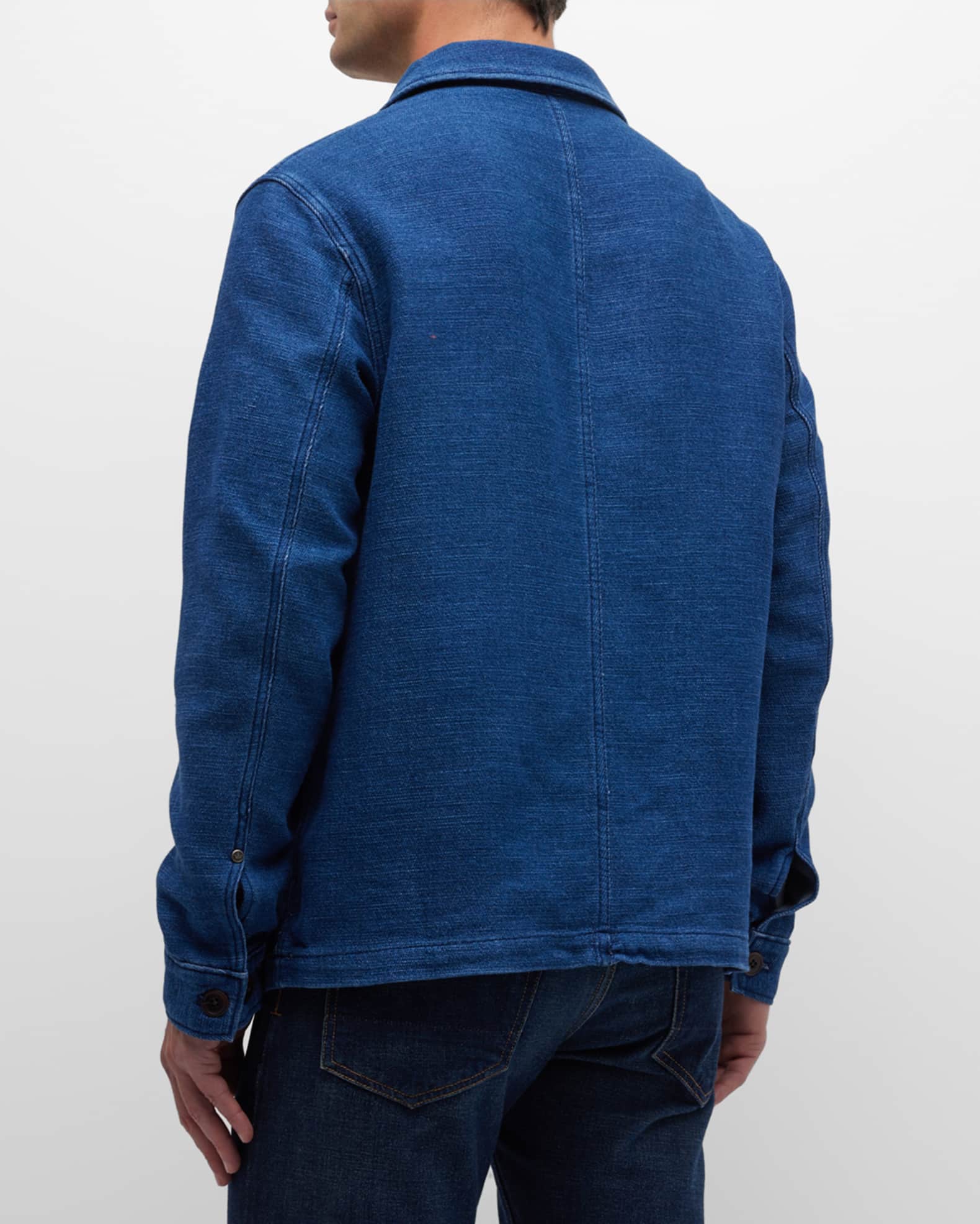 Peter Millar Men's Denim Chore Coat | Neiman Marcus