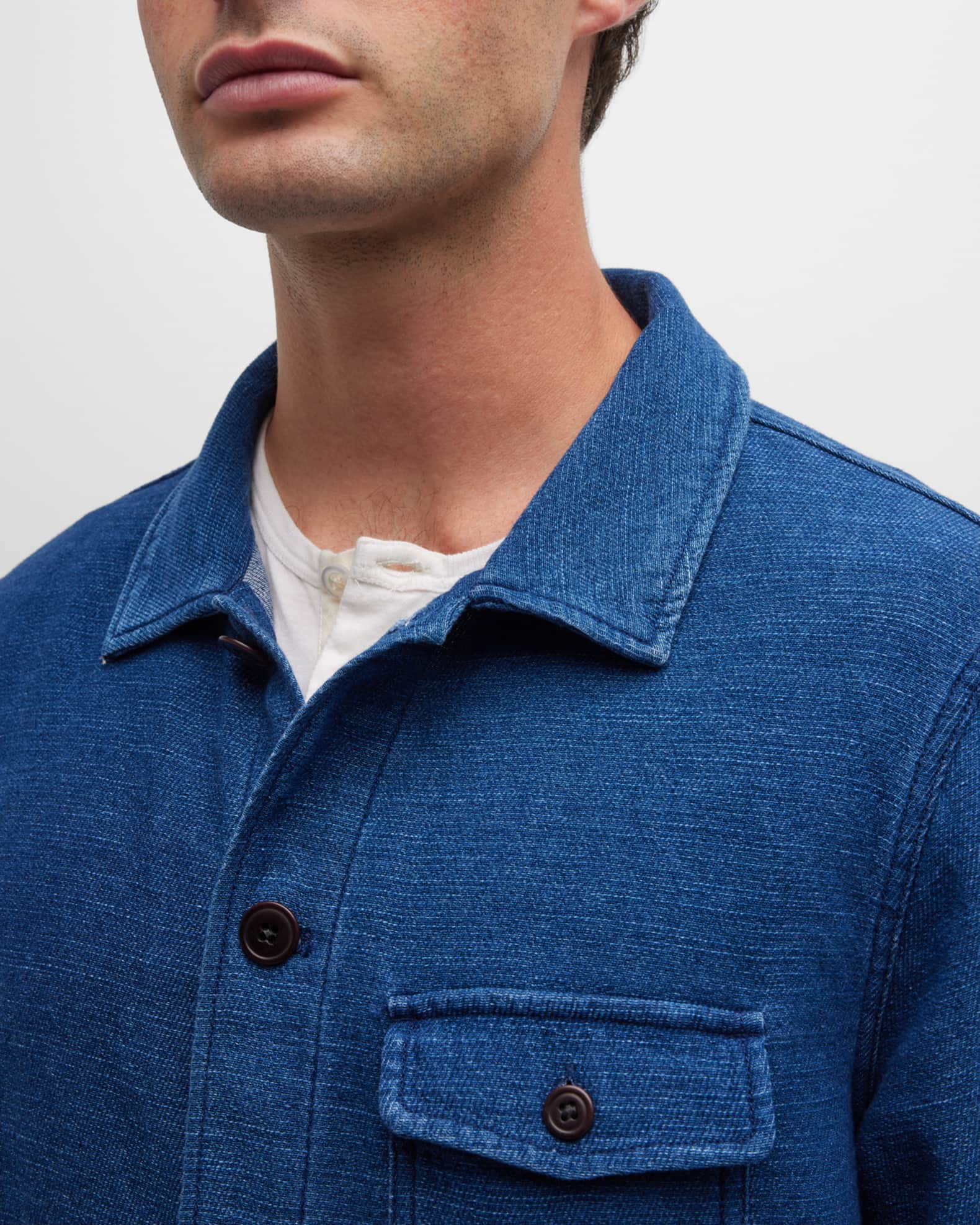 Peter Millar Men's Denim Chore Coat | Neiman Marcus