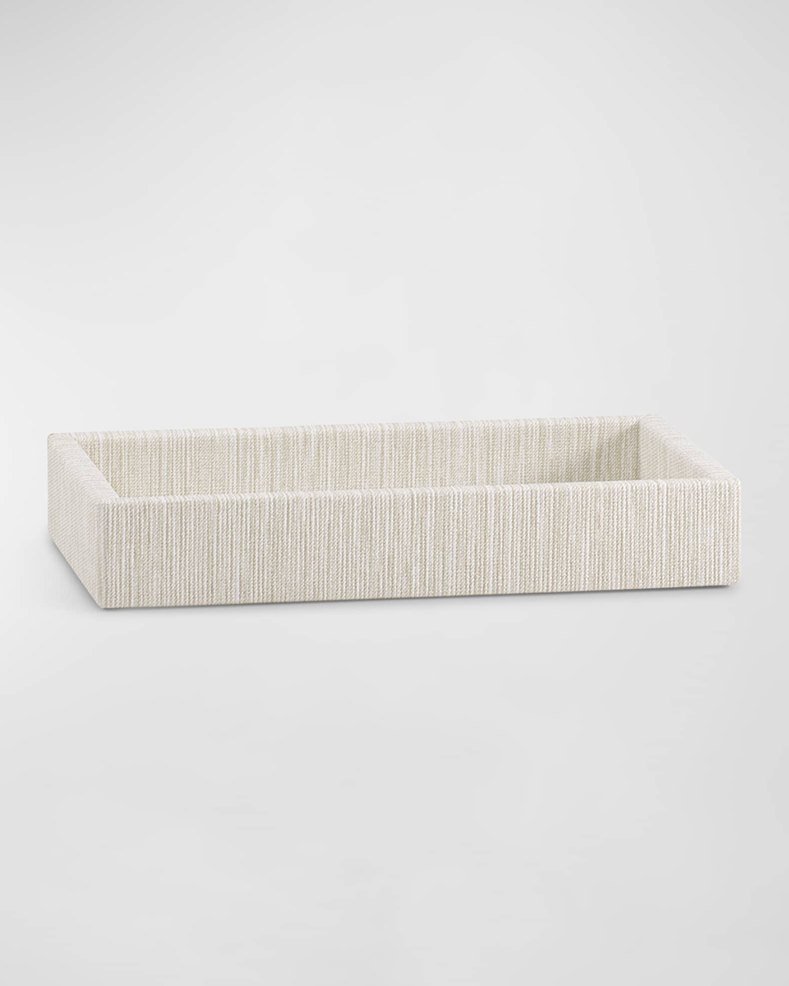 Labrazel Reed Linen Towel Tray | Neiman Marcus