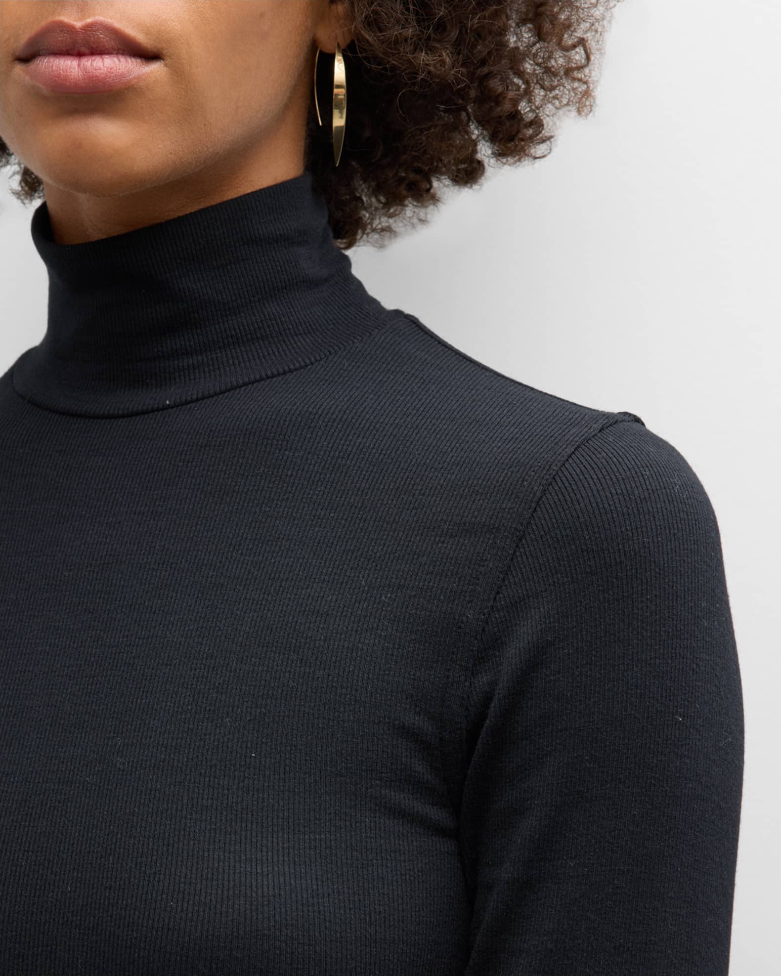 FRAME Ribbed Turtleneck Top | Neiman Marcus