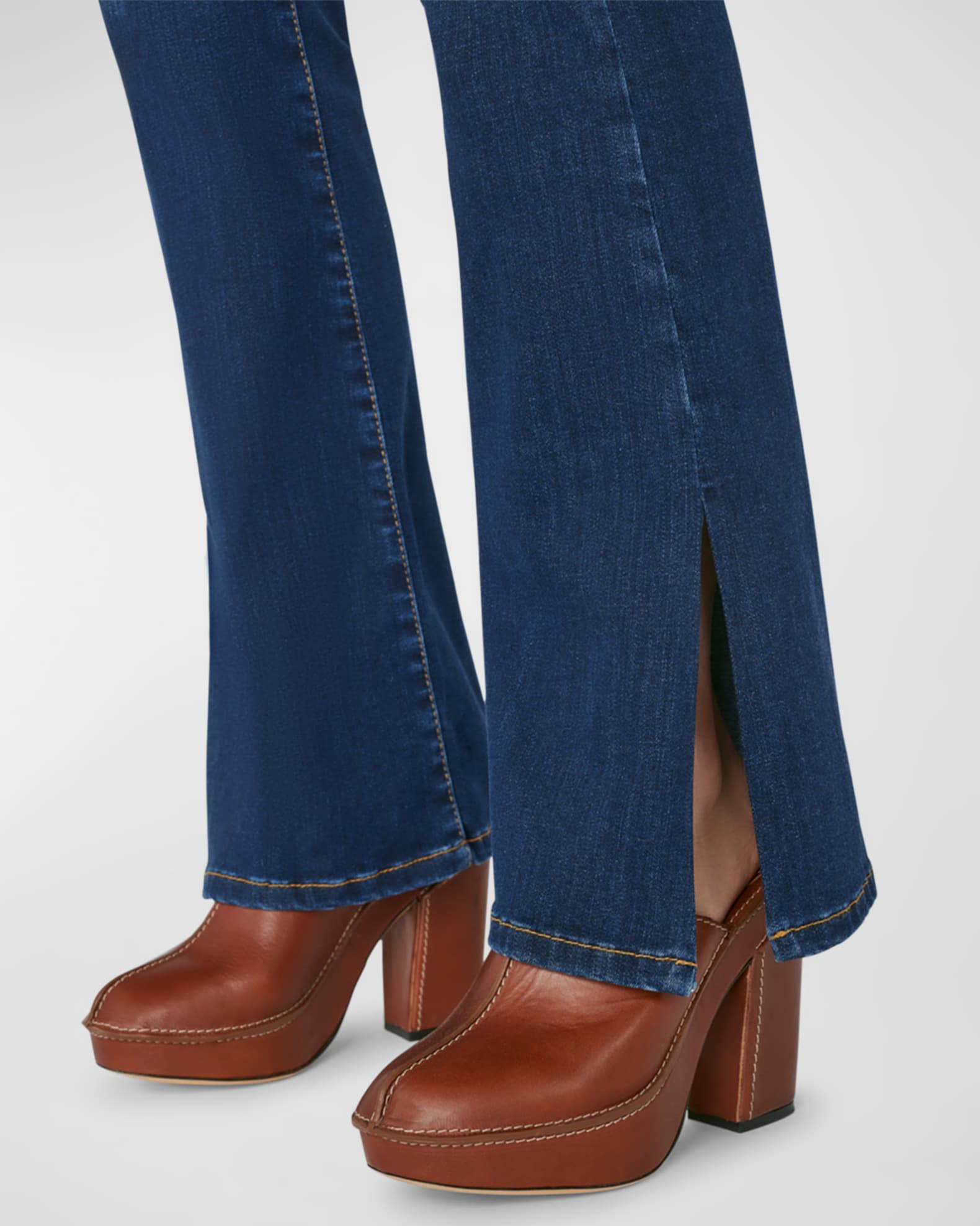 FRAME Le Mini Boot Slit Jeans | Neiman Marcus