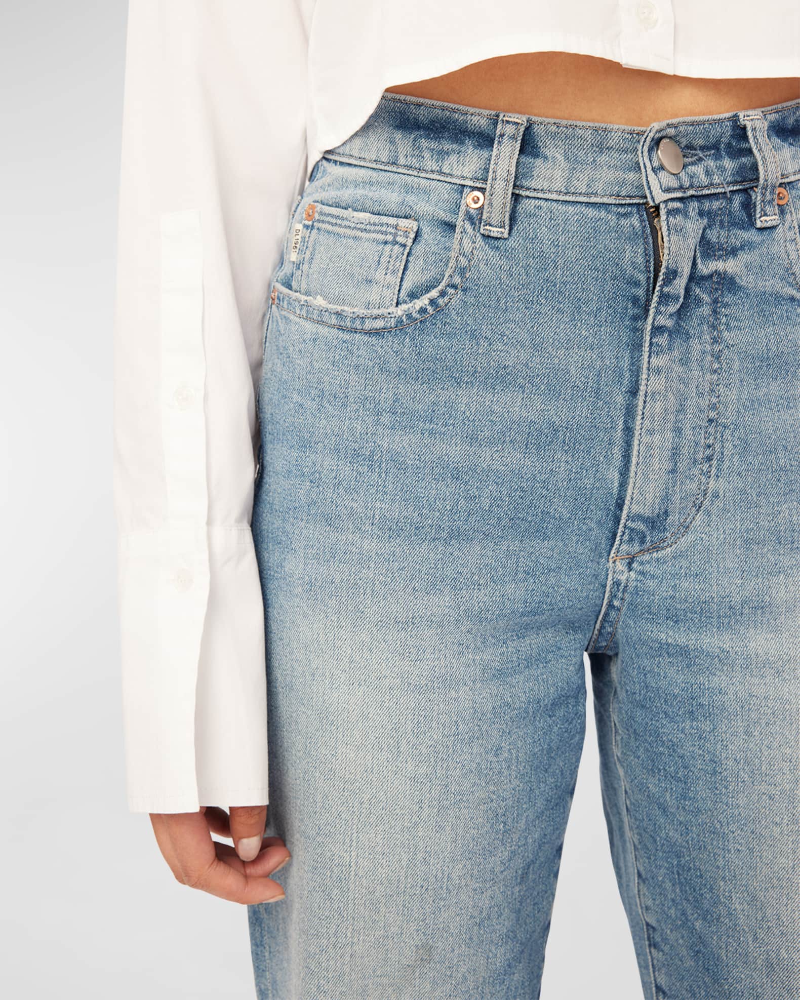 DL1961 Enora High Rise Cigarette Ankle Jeans | Neiman Marcus