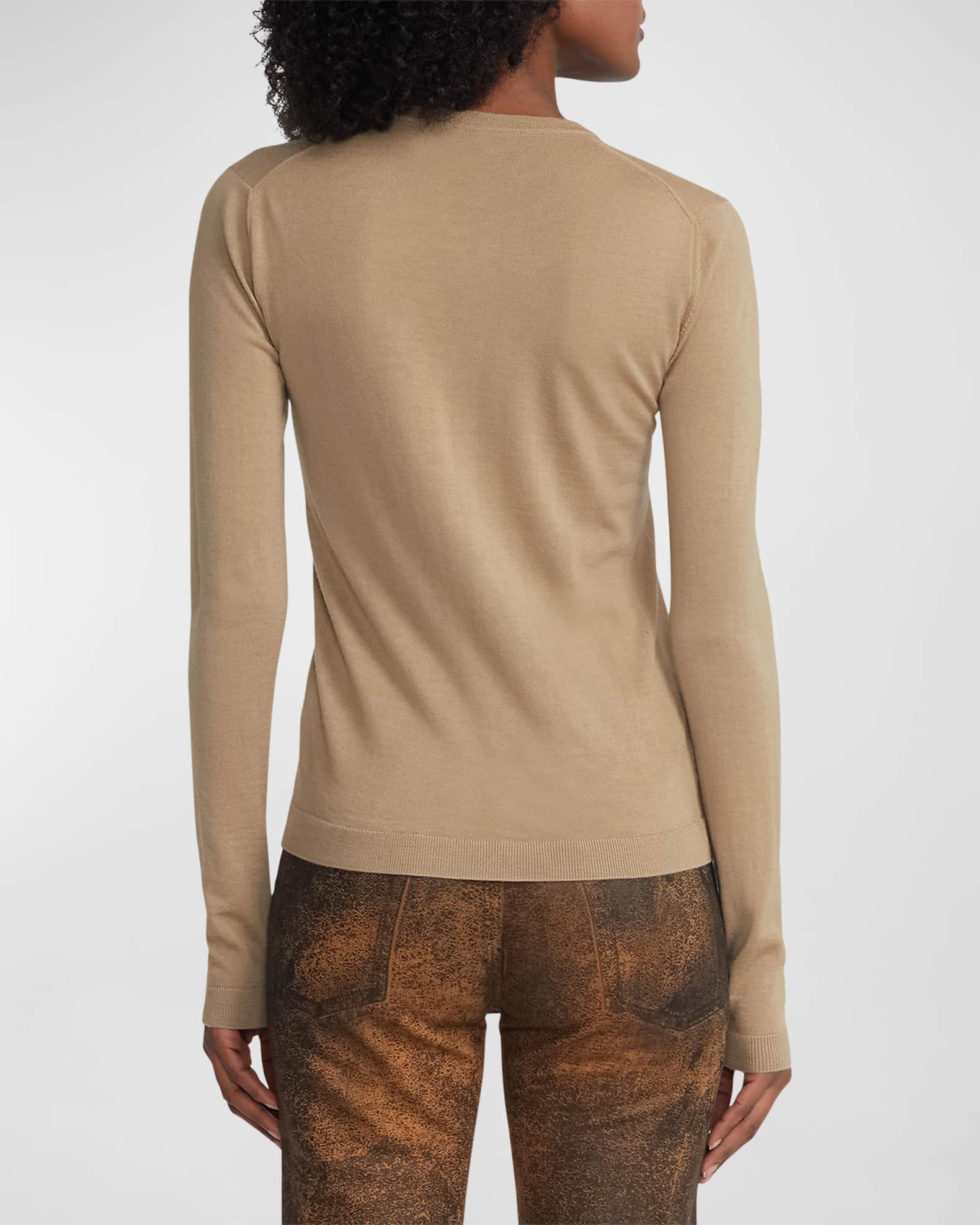 Ralph Lauren Collection Cashmere Knit Crewneck Sweater | Neiman Marcus