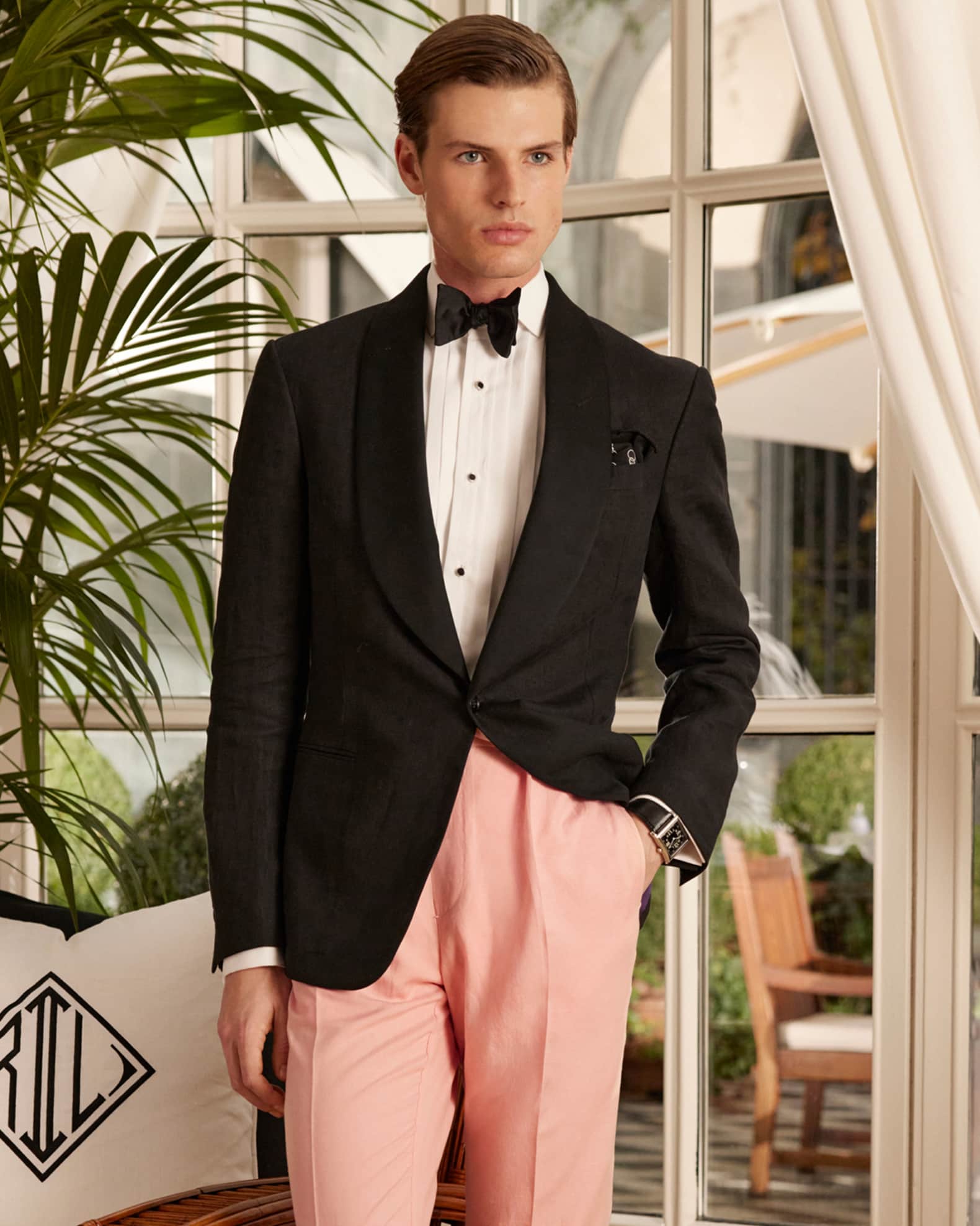 Ralph Lauren Purple Label Men's Kent Hand-Tailored Linen Tuxedo Jacket ...