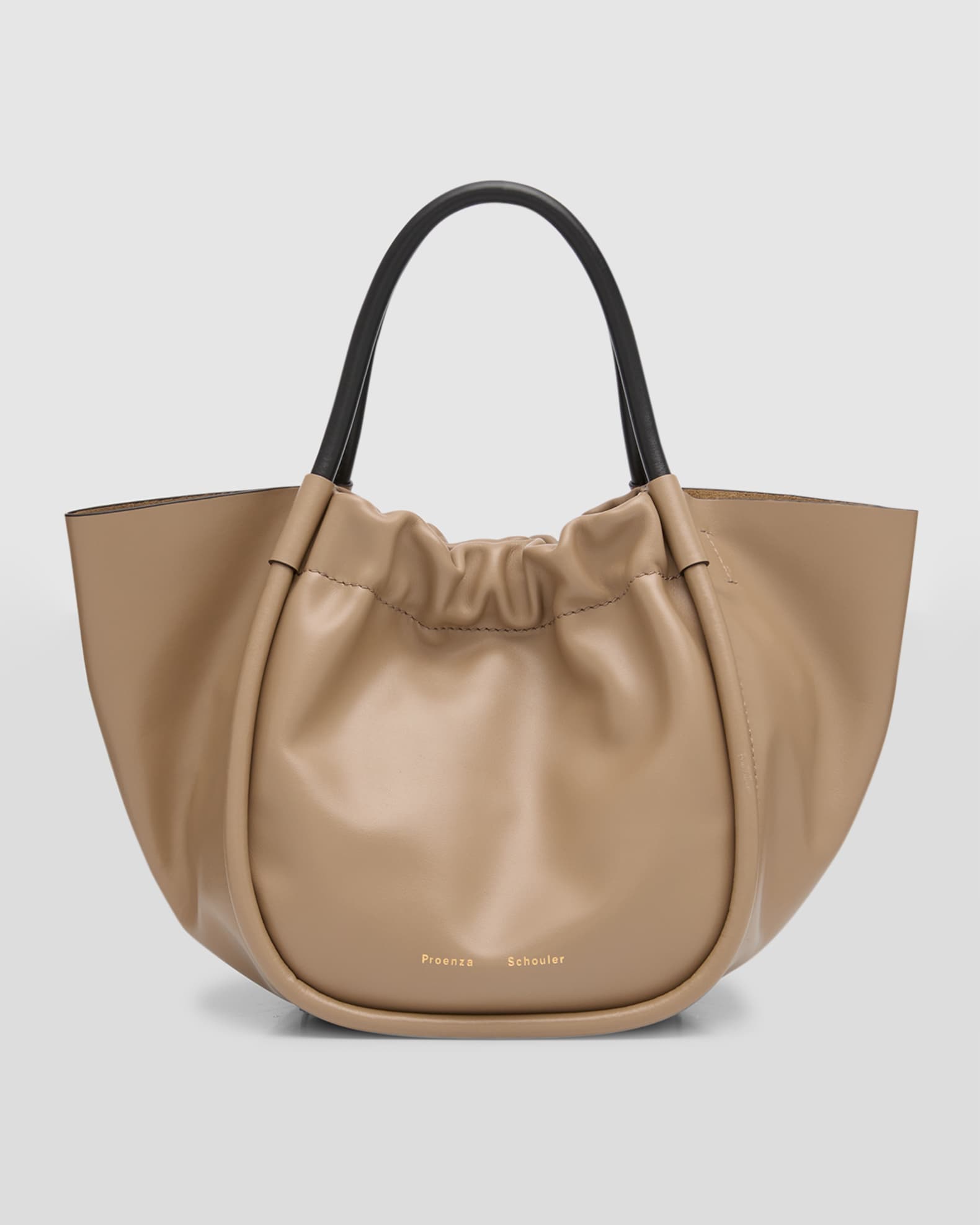 Proenza Schouler Small Ruched Leather Tote Bag | Neiman Marcus