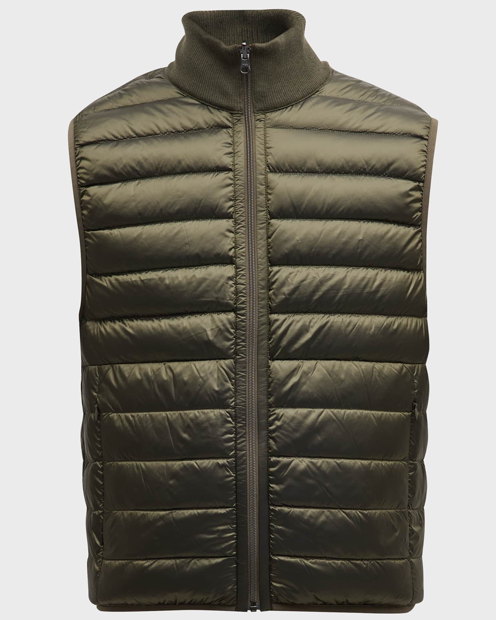 Neiman Marcus Men's Cashmere-Lined Quilted Nylon Vest | Neiman Marcus