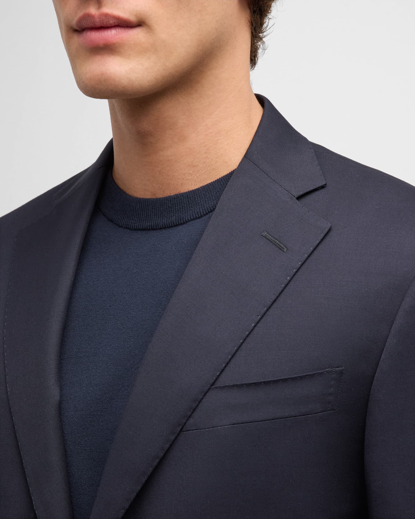 Corneliani Men's Solid Wool Leader Suit | Neiman Marcus