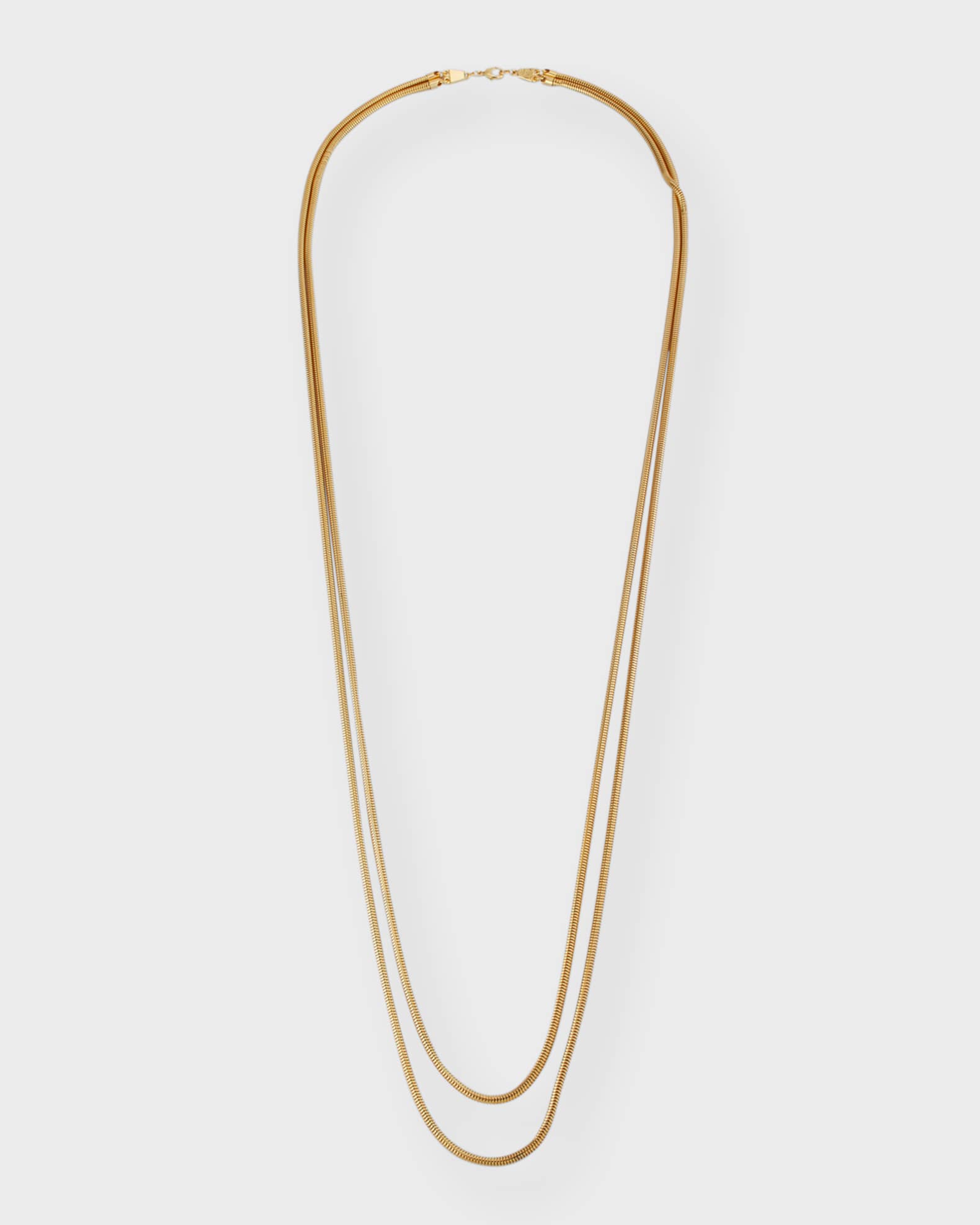 Ben-Amun 24k Gold Electroplated Double Chain Necklace | Neiman Marcus