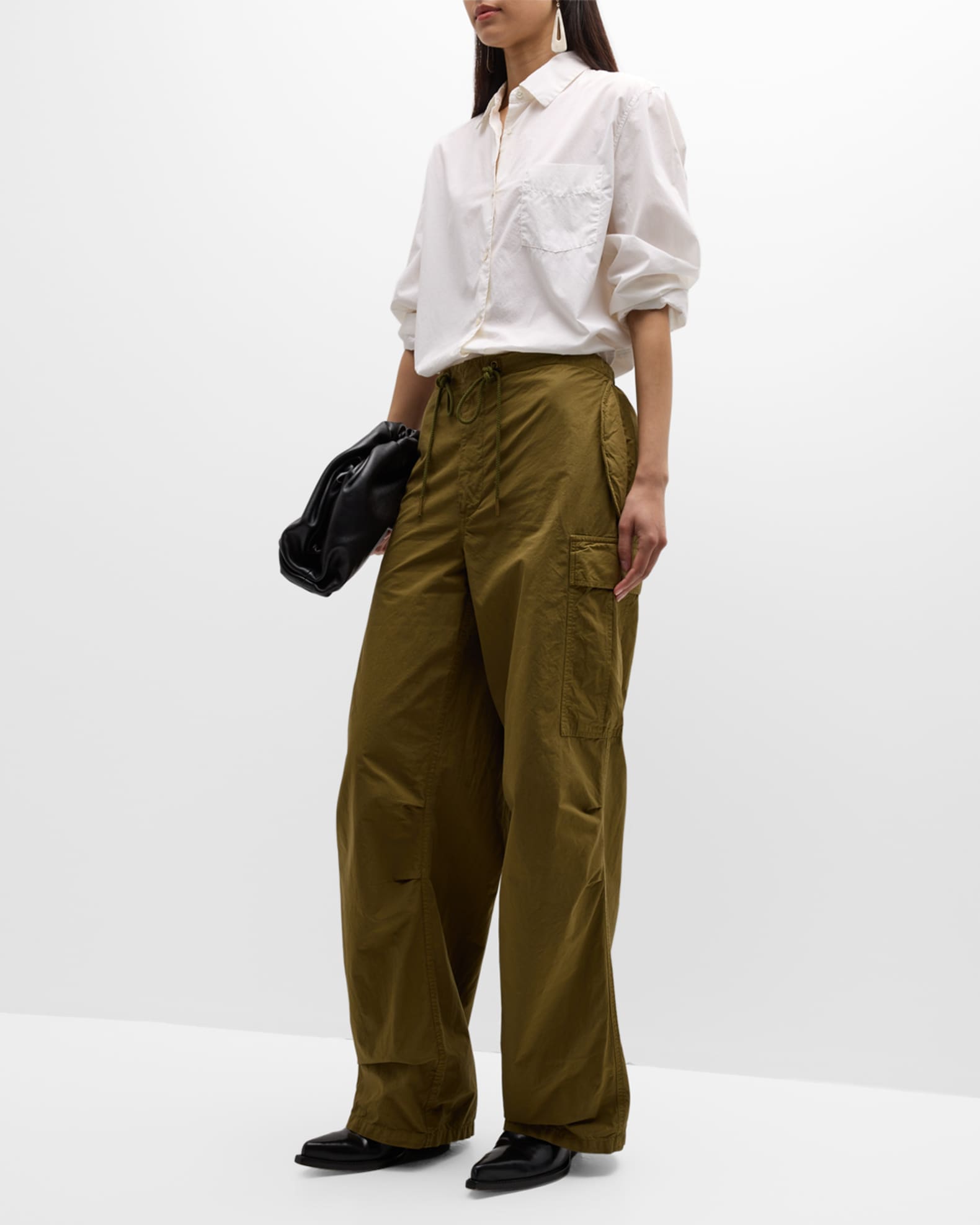 Nili Lotan Lison Oversized Cargo Pants | Neiman Marcus