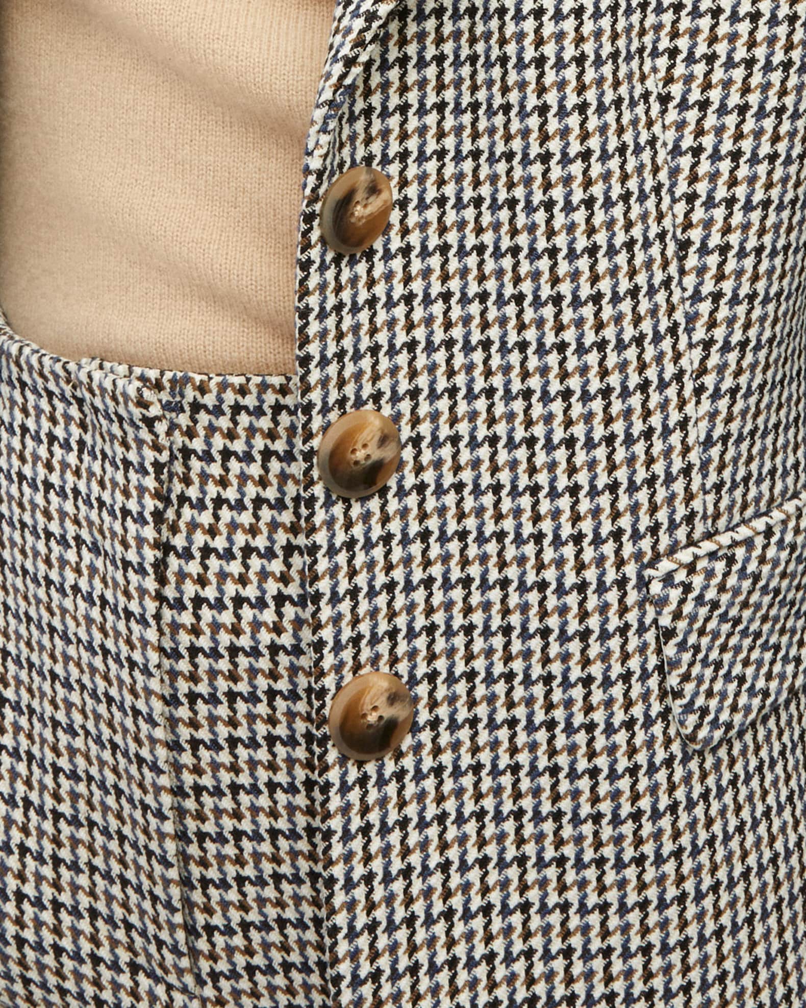 Veronica Beard Dova Houndstooth Wide-Leg Pants | Neiman Marcus