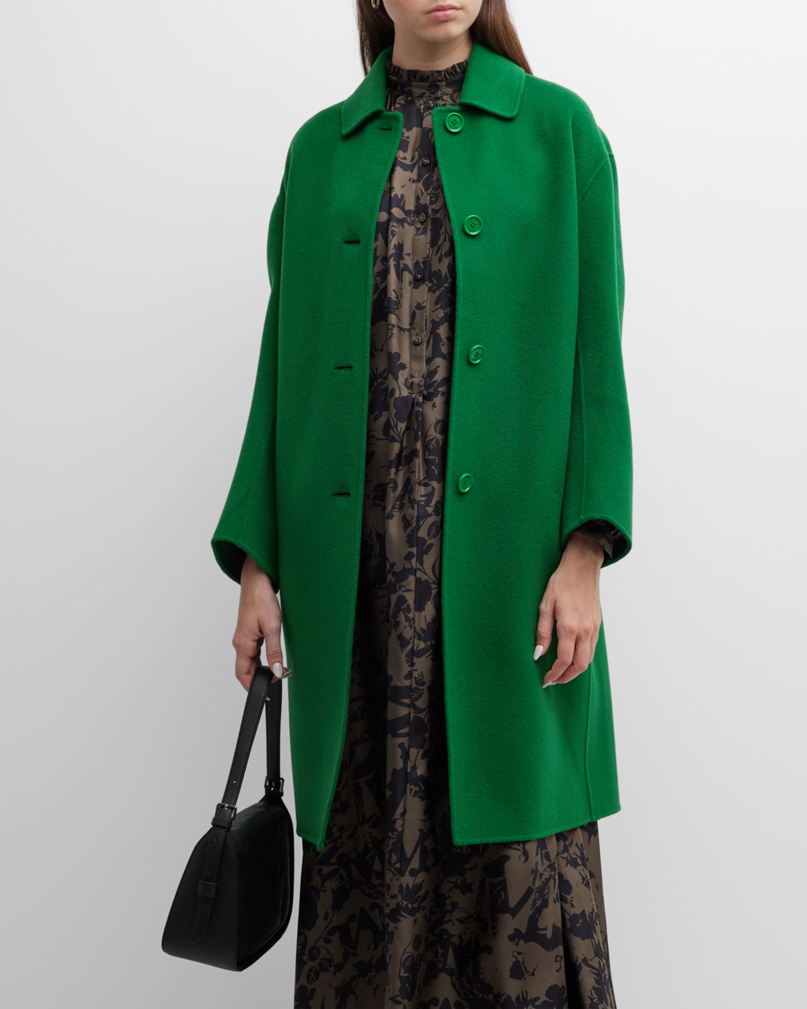Max Mara Nizza Belted Wool Coat | Neiman Marcus
