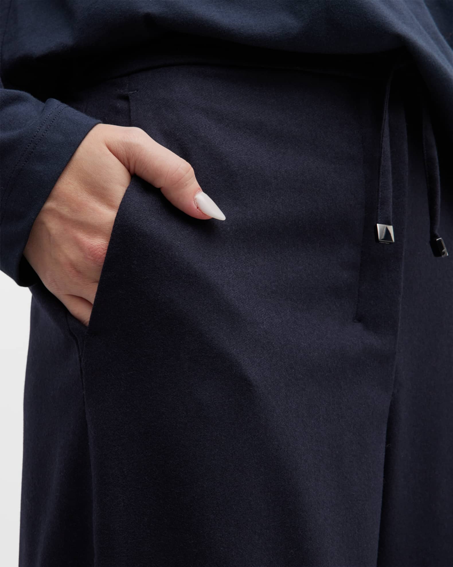 Max Mara Floria Cropped Drawstring Pants | Neiman Marcus