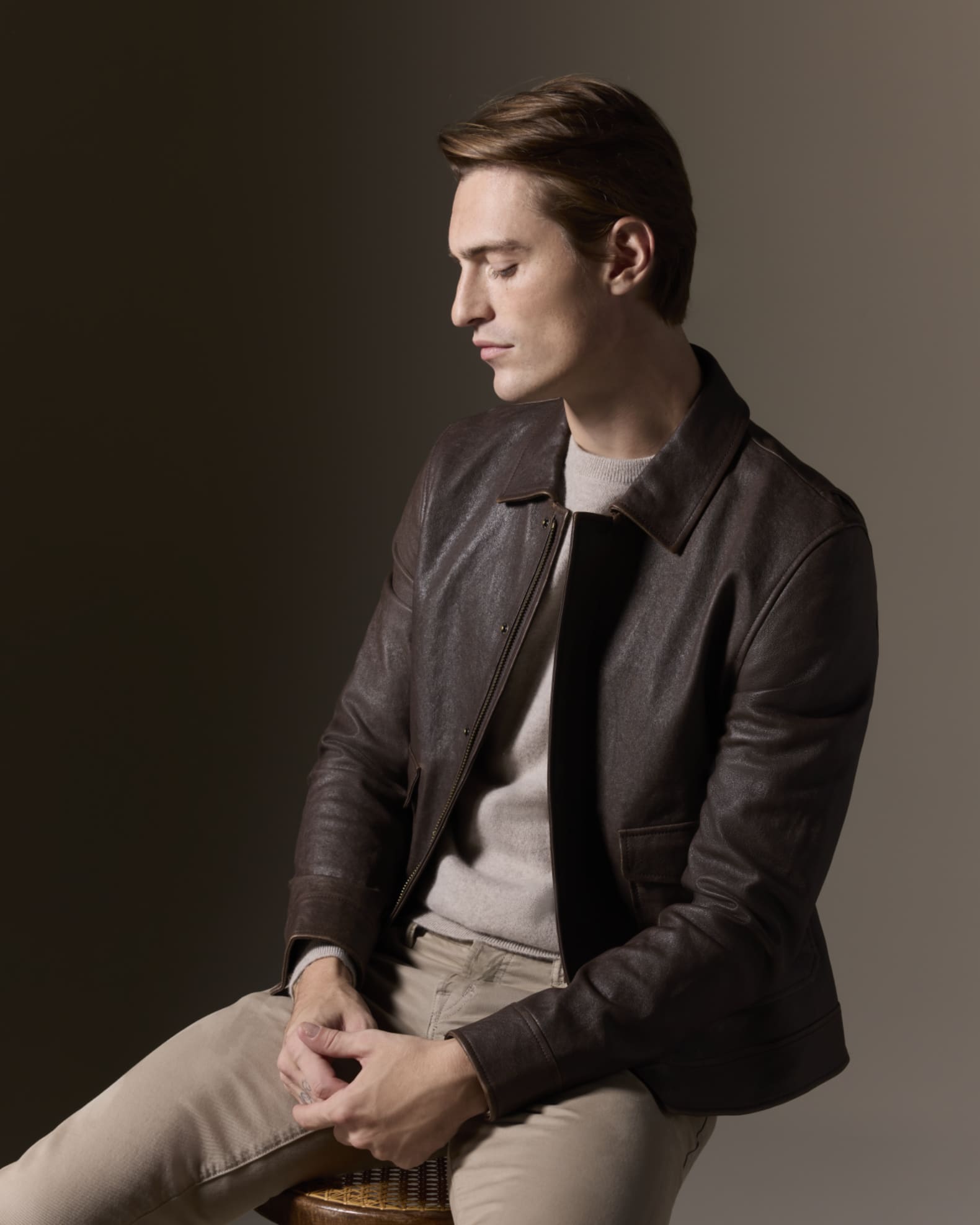 Neiman Marcus Cashmere Collection Men's Cashmere Crewneck Sweater ...