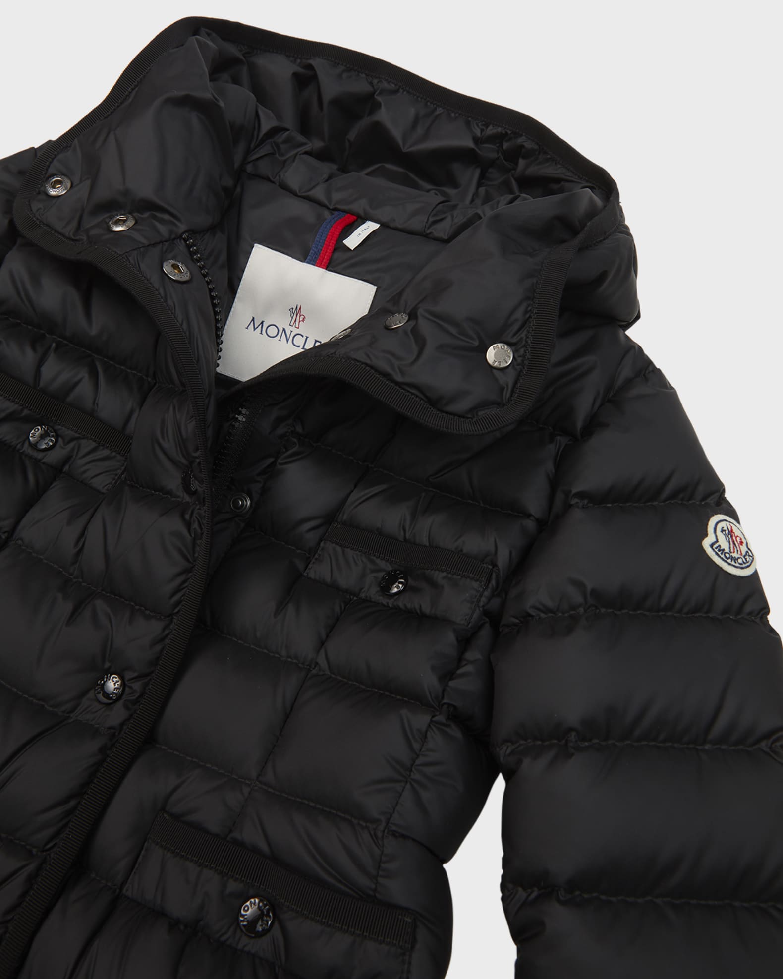 Moncler Girl's Hirma Long Puffer Coat, Size 4-6 | Neiman Marcus