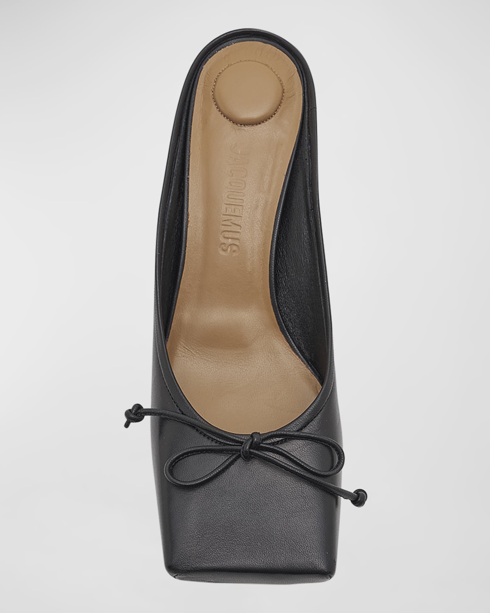 Jacquemus Les Mules Bow Ballerina Slides | Neiman Marcus