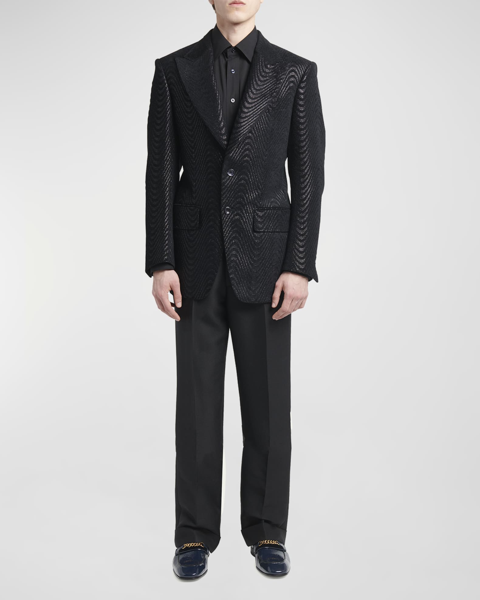 TOM FORD Men's Atticus Spiral Jacquard Cocktail Jacket | Neiman Marcus
