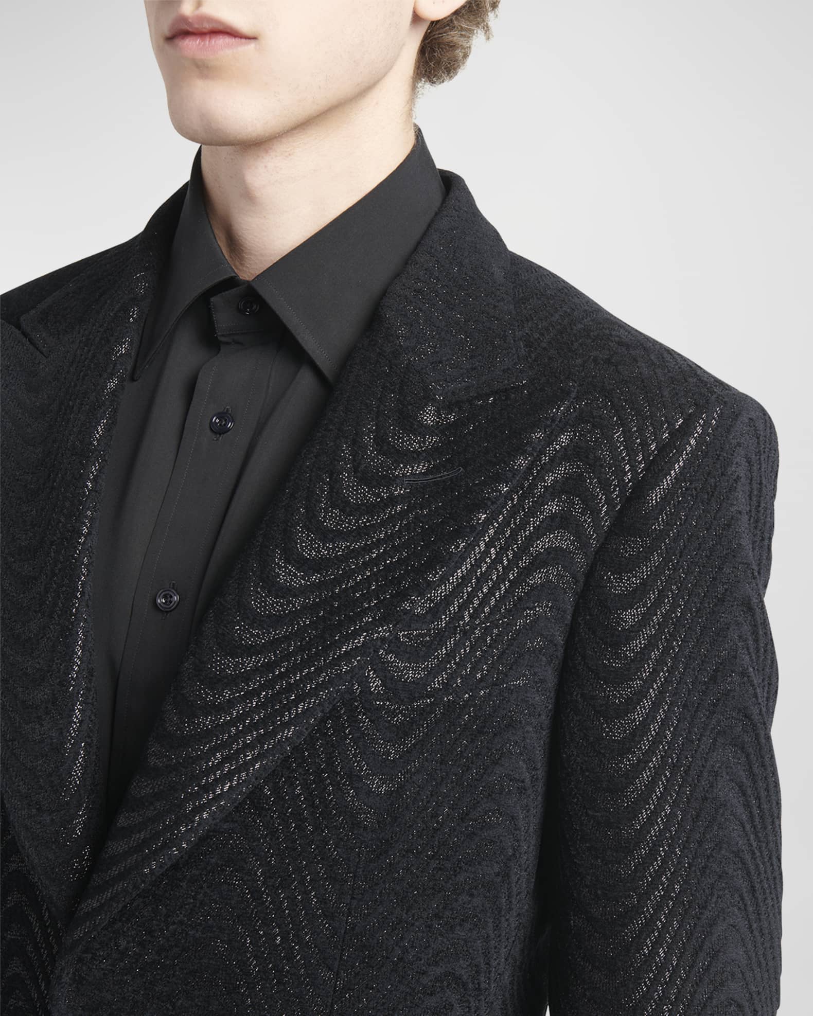 TOM FORD Men's Atticus Spiral Jacquard Cocktail Jacket | Neiman Marcus