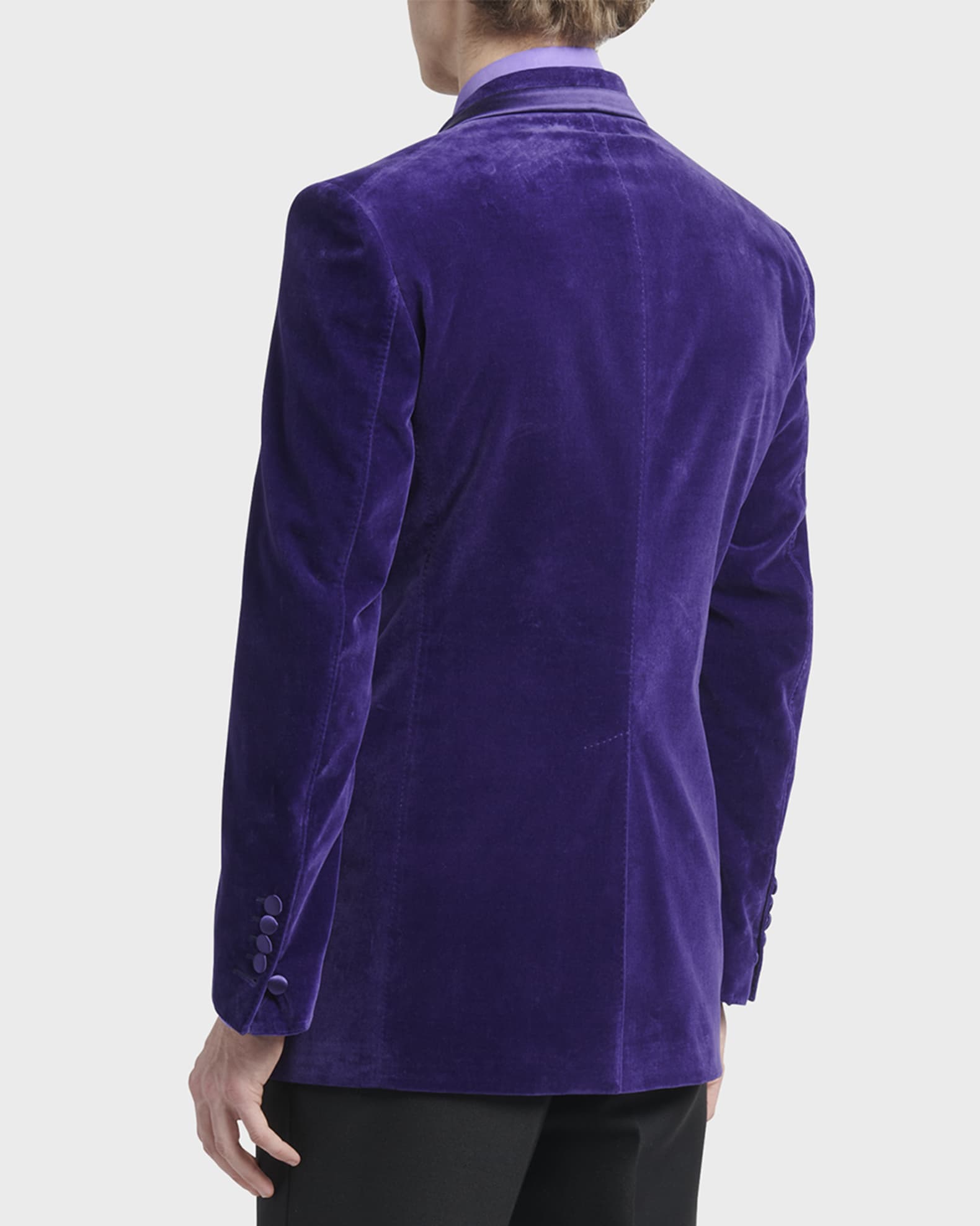 TOM FORD Men's Atticus Compact Velvet Cocktail Jacket | Neiman Marcus