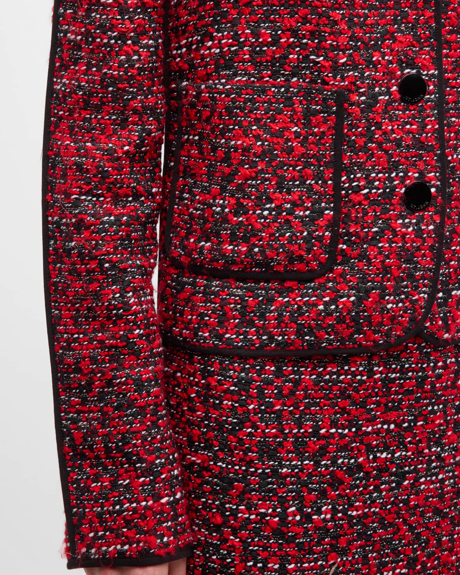 St. John Metallic Tweed Jacket | Neiman Marcus