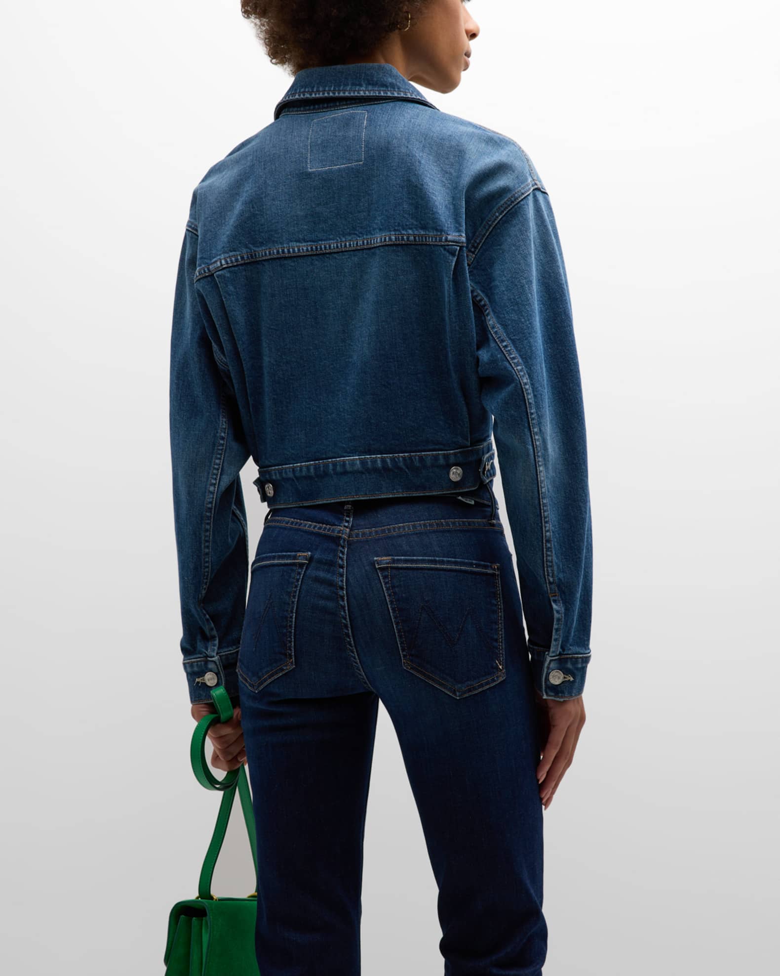 MOTHER The Out Of Pocket Denim Jacket | Neiman Marcus