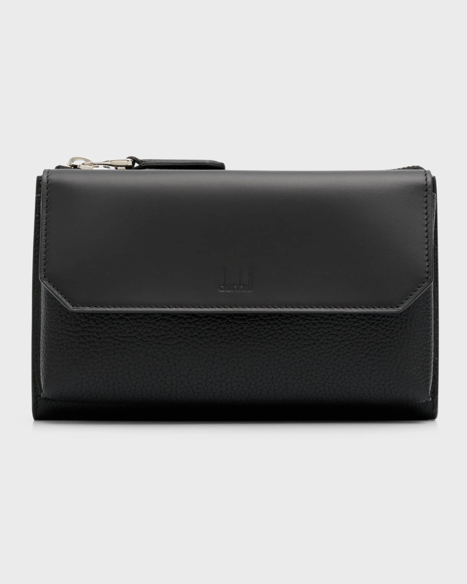 dunhill Men's 1893 Harness West End Leather Crossbody Bag | Neiman Marcus