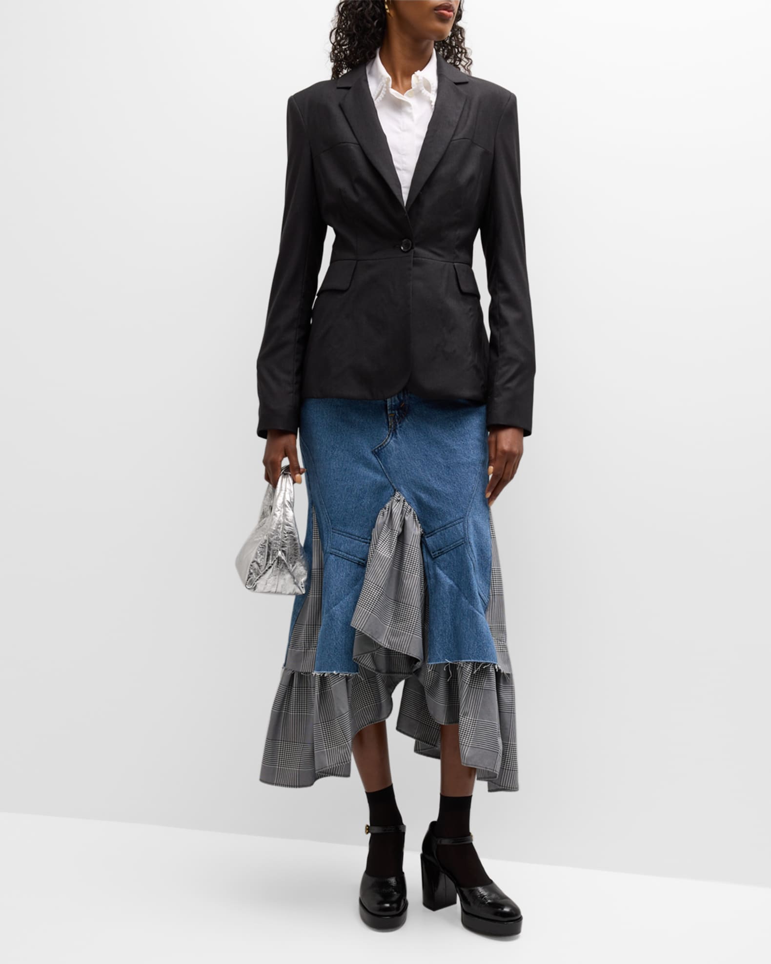 Rentrayage Jinx Ruffle Blazer | Neiman Marcus