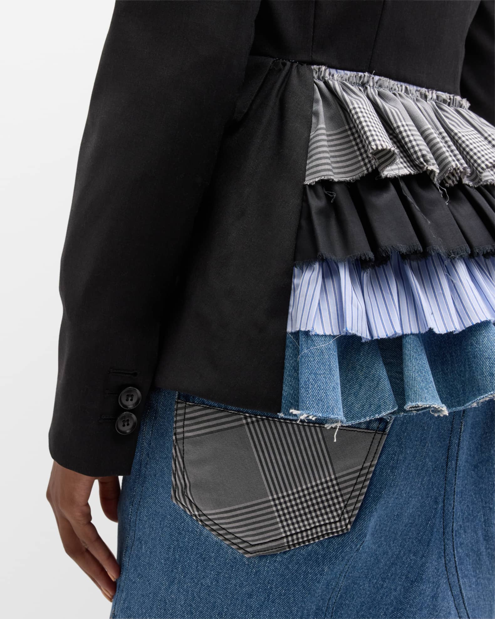 Rentrayage Jinx Ruffle Blazer | Neiman Marcus