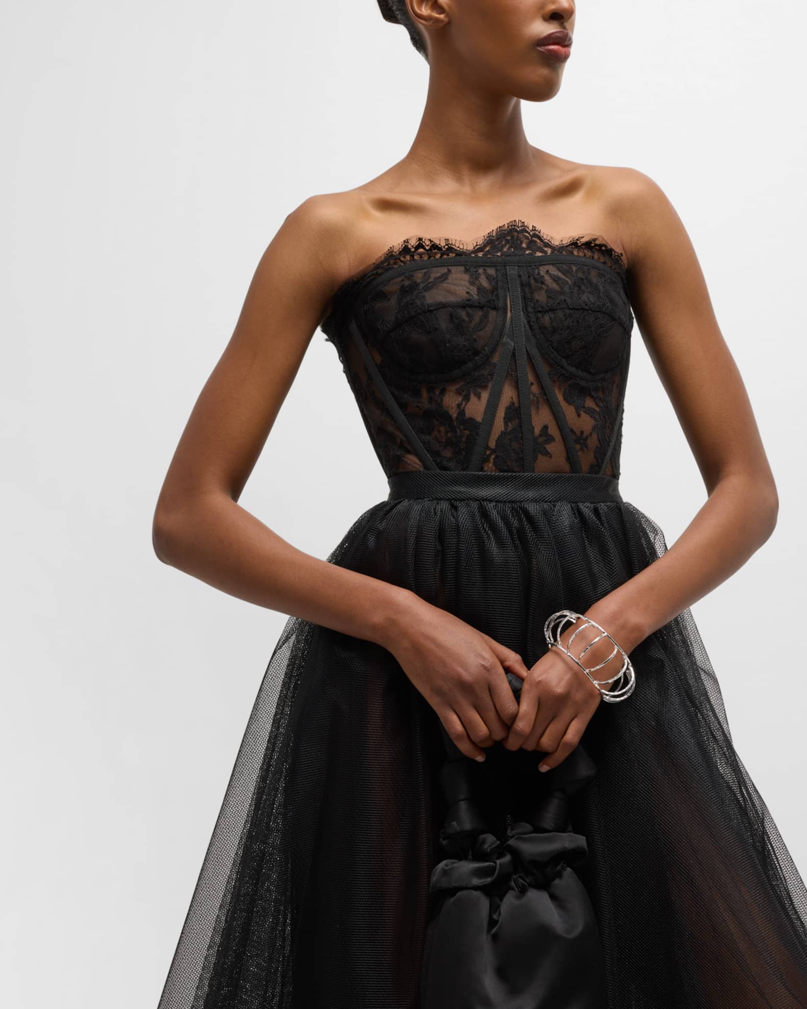 NEST Jewelry Hammered Silver-Plated Cage Cuff Bracelet | Neiman Marcus