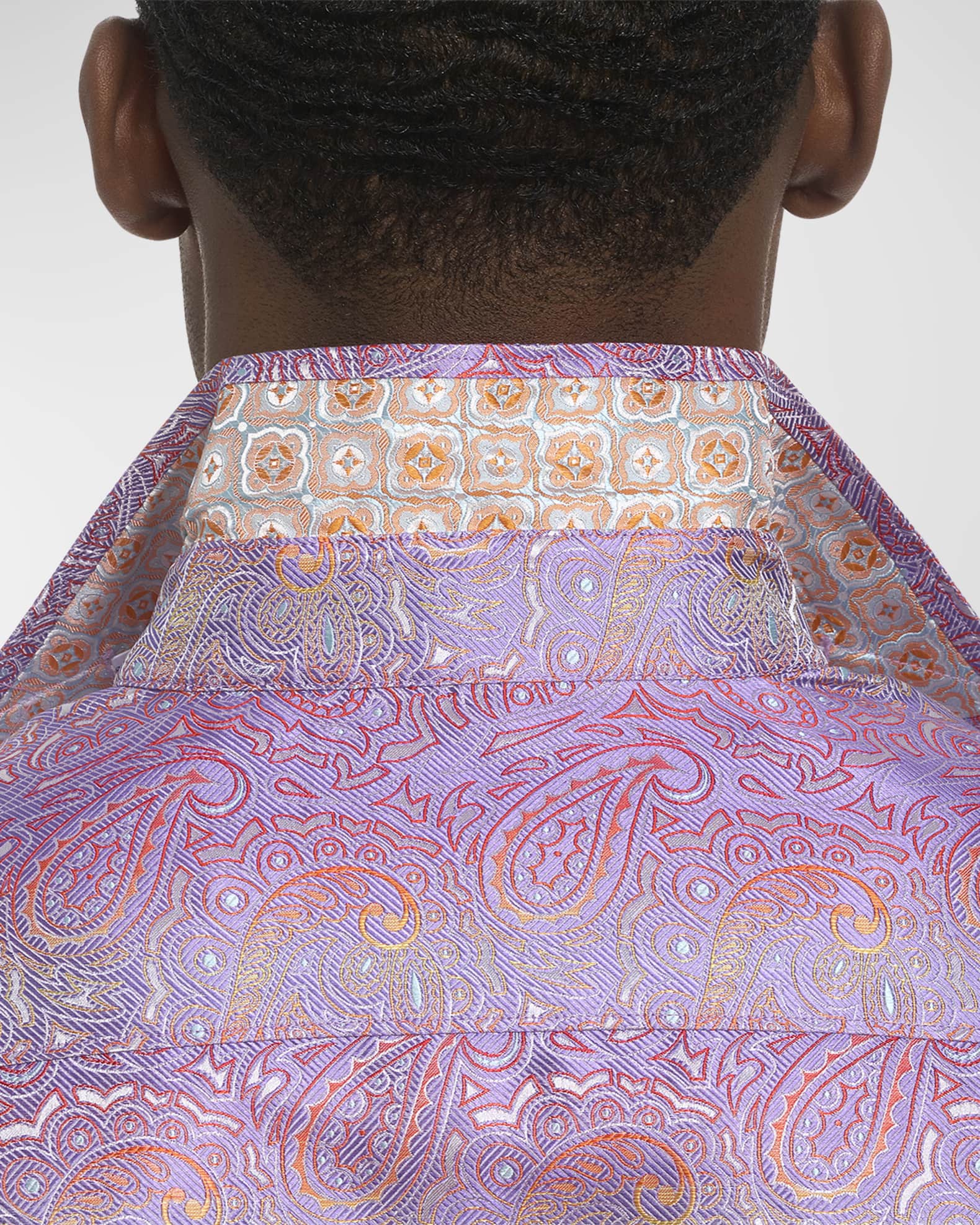 Robert Graham Men's Sophisticate Silk Sport Shirt | Neiman Marcus