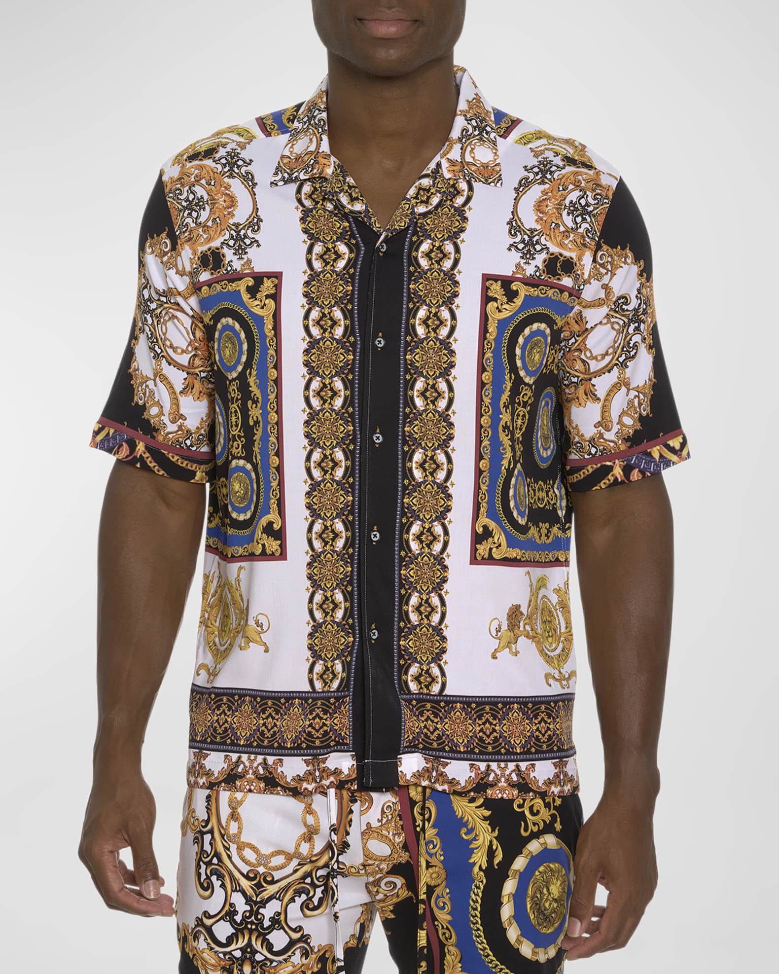Robert Graham Men's The Arlo Short-Sleeve Shirt | Neiman Marcus