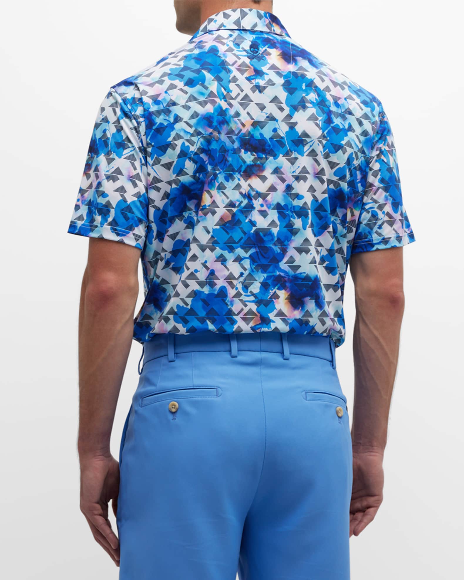 Robert Graham Men's Fisher Performance Polo Shirt | Neiman Marcus