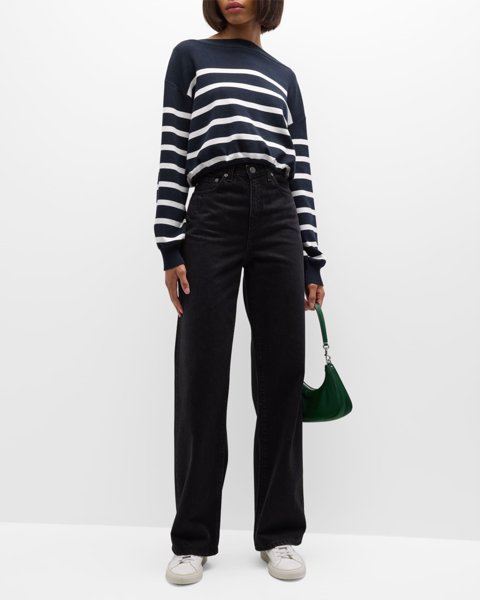 AG Jeans Kora High Rise Wide-Leg Jeans | Neiman Marcus