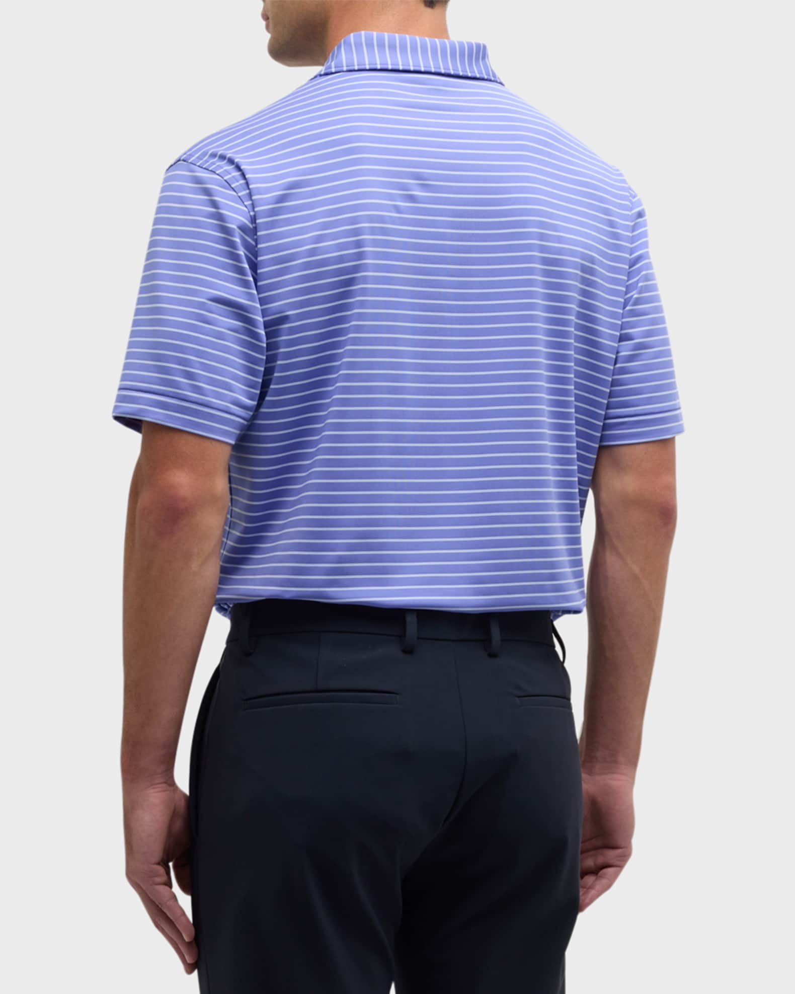 Peter Millar Men's Drum Performance Jersey Polo Shirt | Neiman Marcus