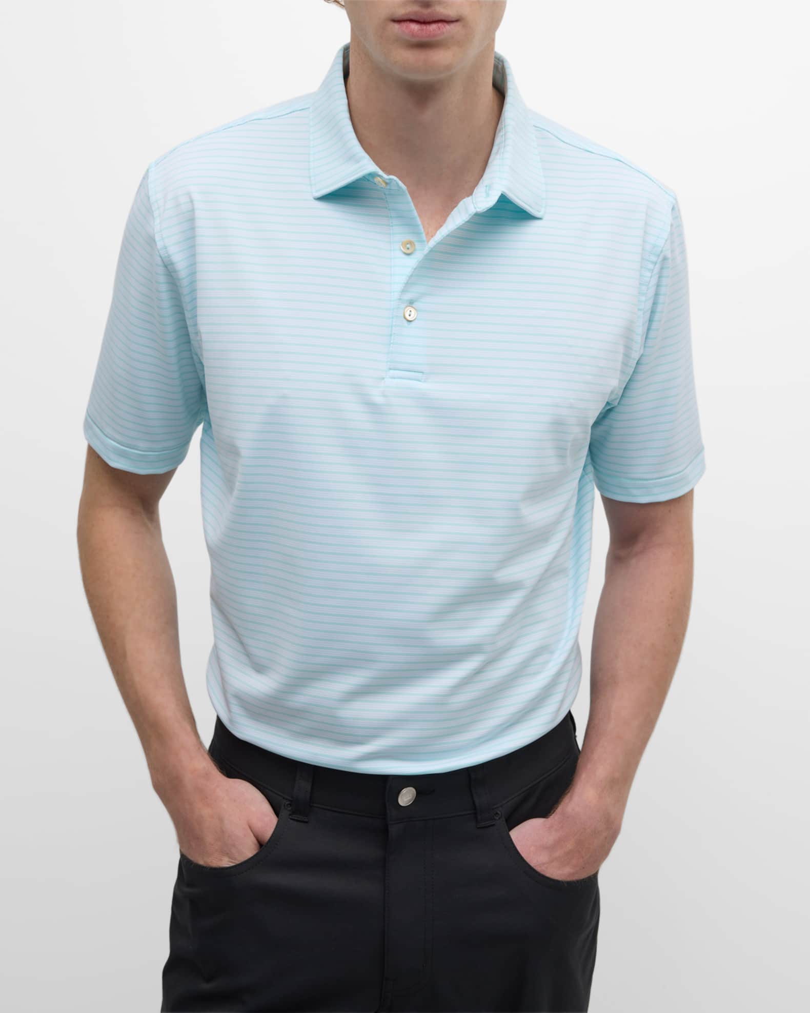 Peter Millar Men's Heritage Performance Jersey Polo Shirt | Neiman Marcus