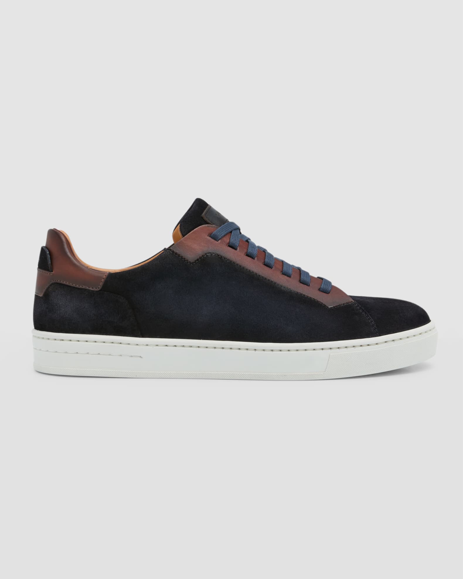 Magnanni Men's Amadeo Suede Low Top Sneakers | Neiman Marcus