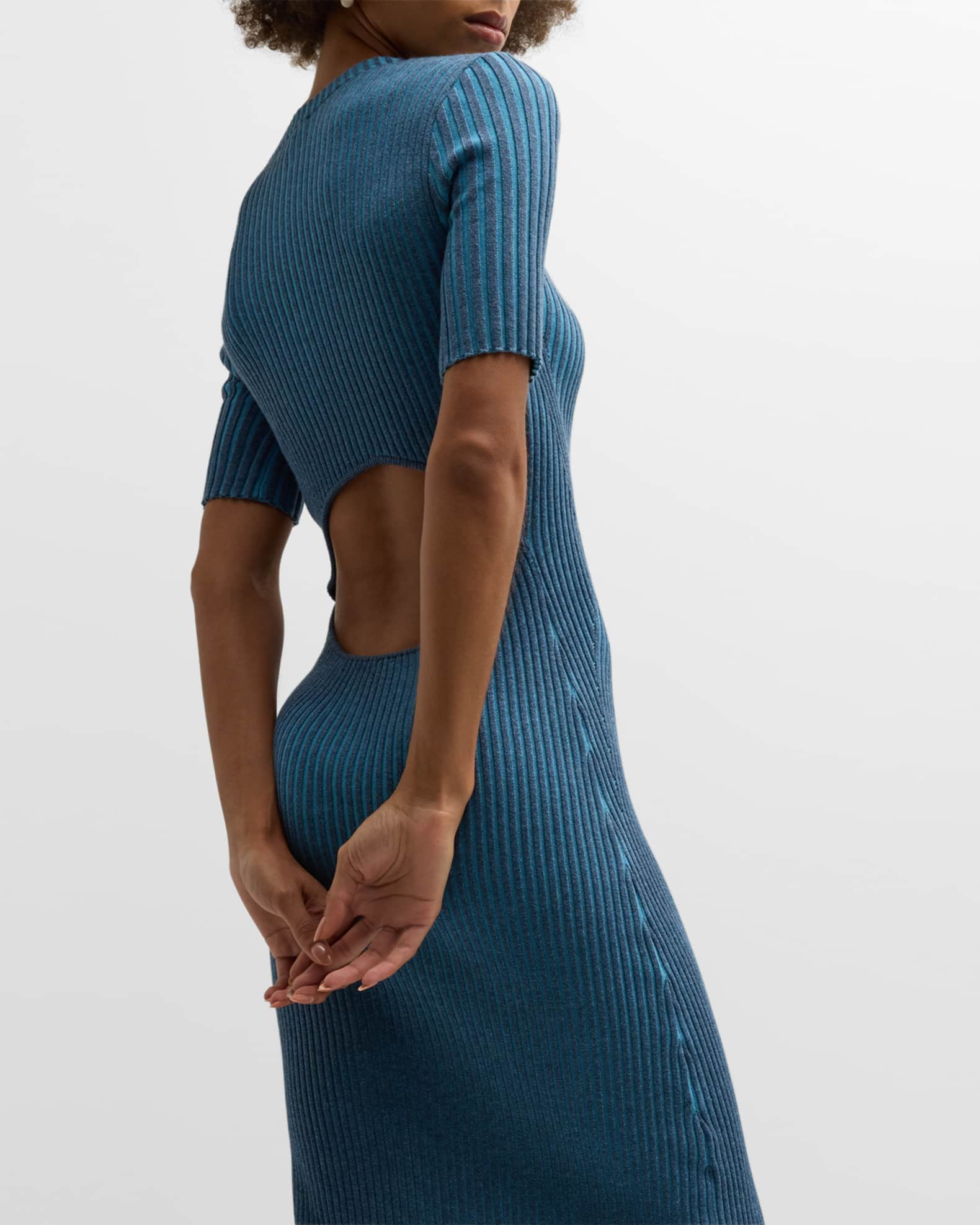 Rails Genesis Rib-Knit Bodycon Midi Dress | Neiman Marcus