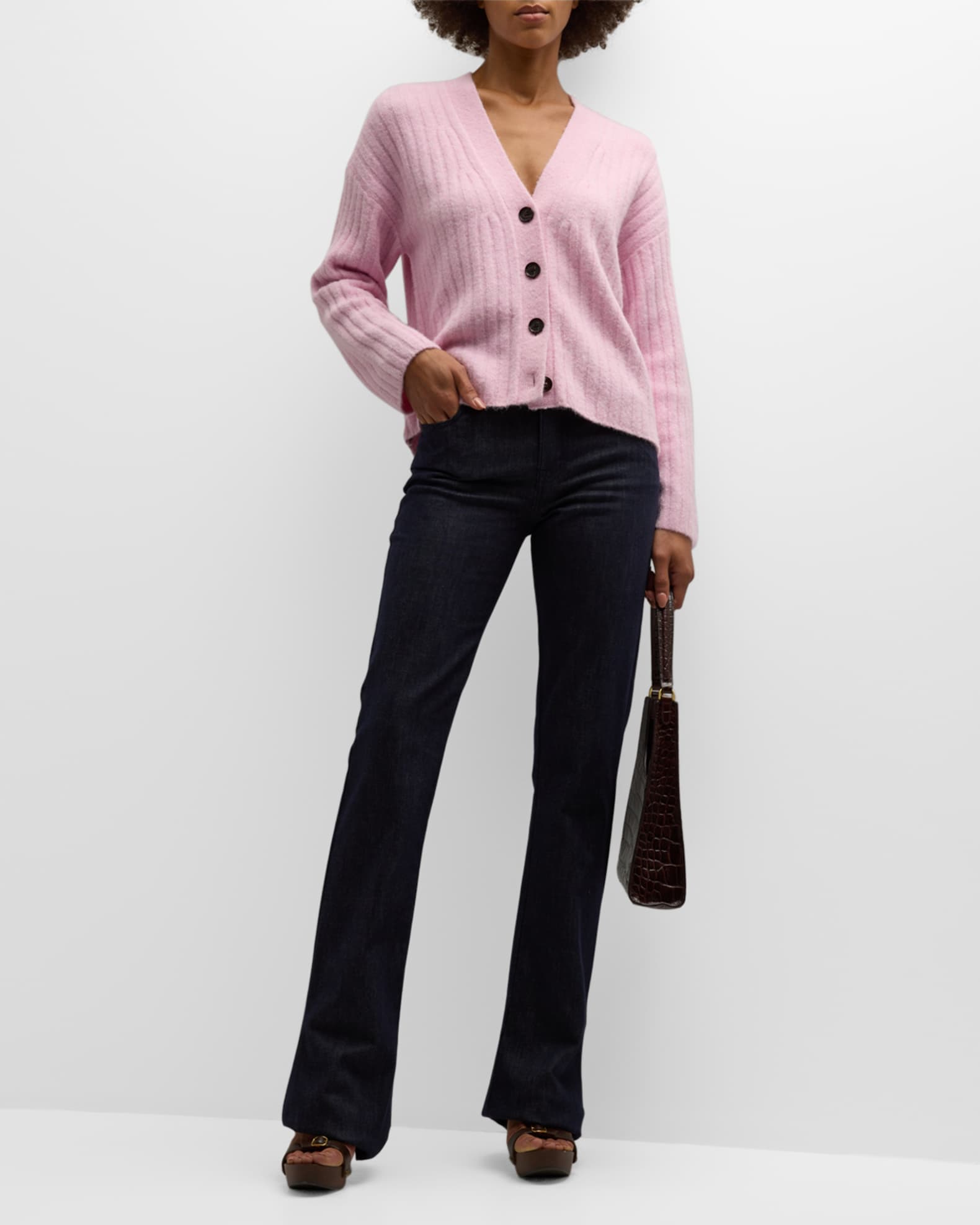 Rails Morgan Rib-Knit Cardigan | Neiman Marcus