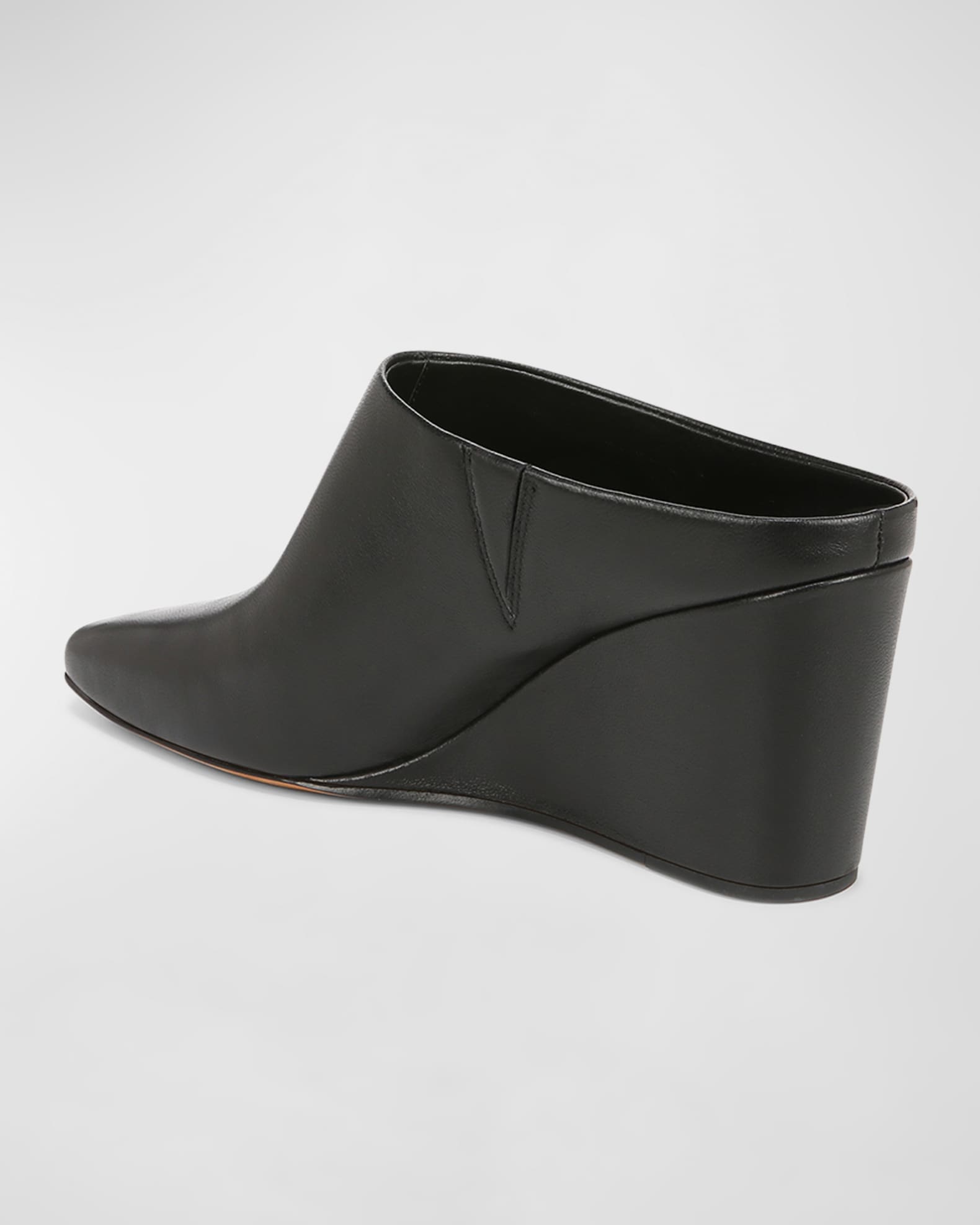 Vince Alana Leather Wedge Mules | Neiman Marcus