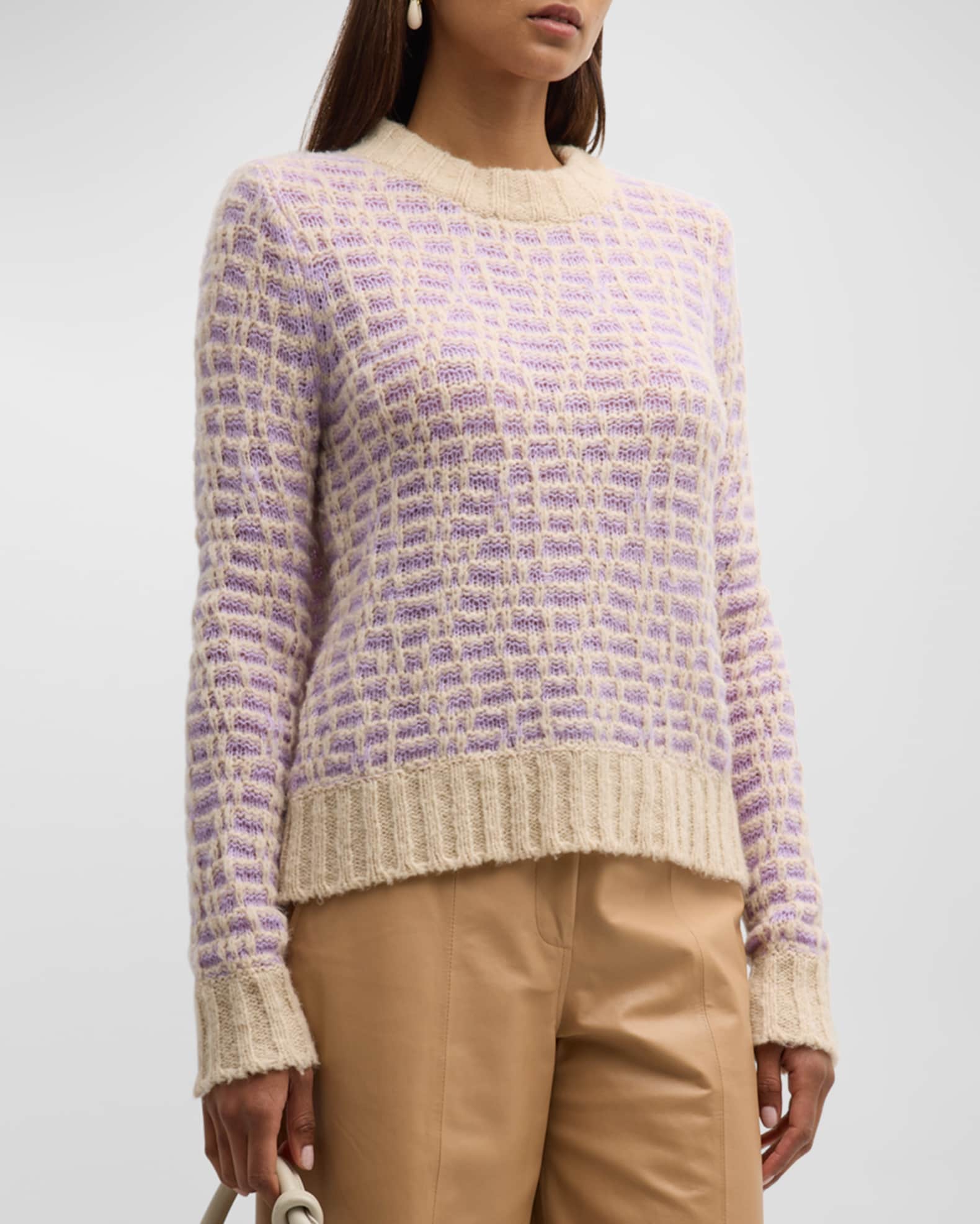 Happy Sheep Crewneck Wool-Cashmere Sweater | Neiman Marcus