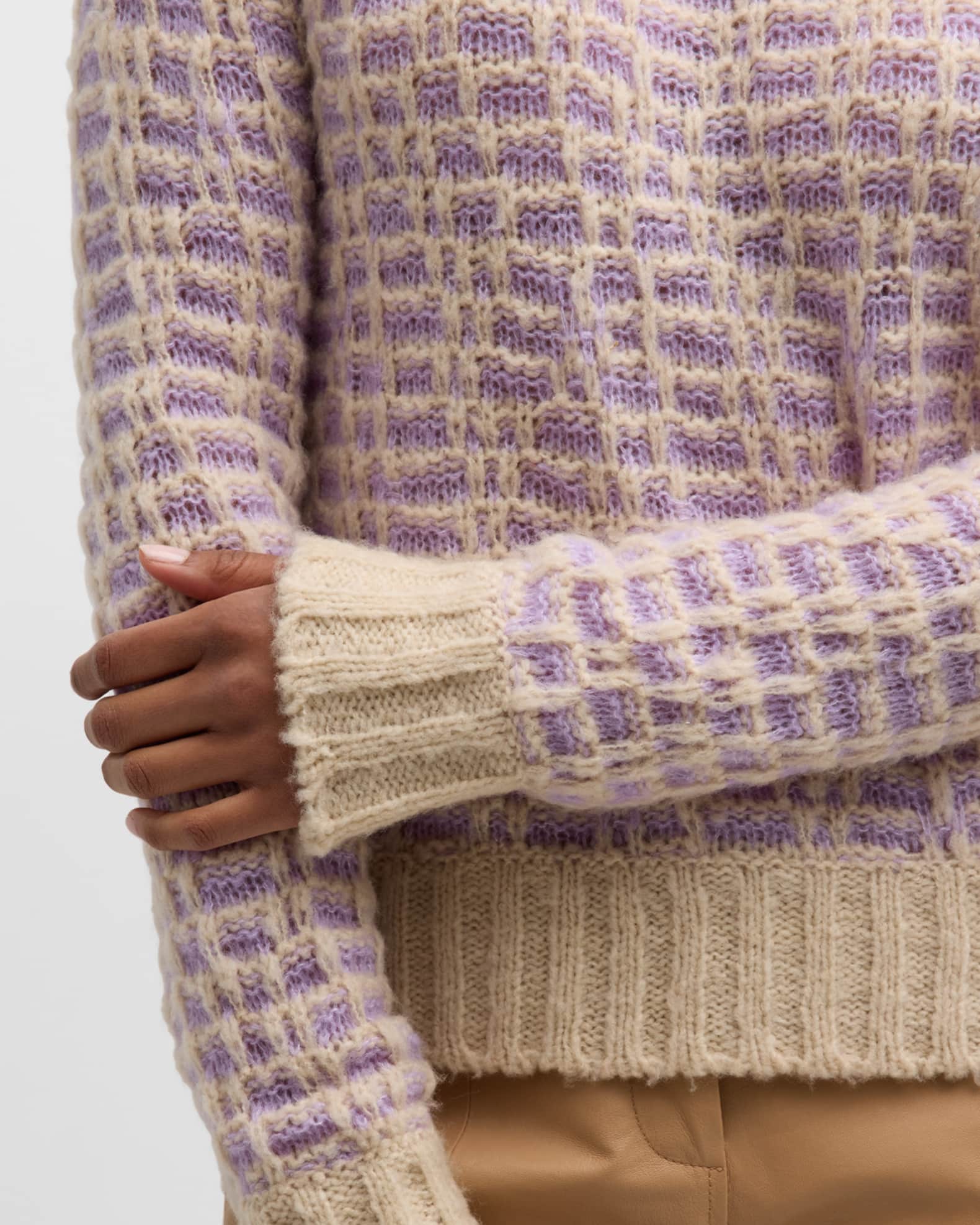 Happy Sheep Crewneck Wool-Cashmere Sweater | Neiman Marcus