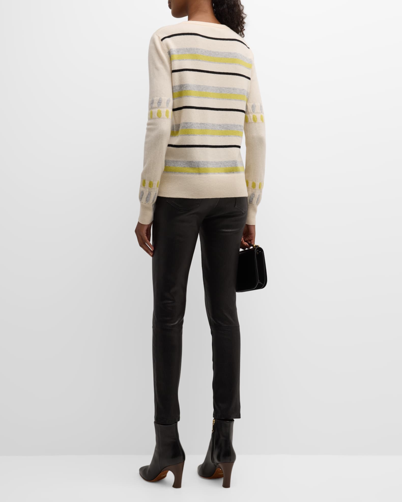 Happy Sheep Floral Intarsia Wool-Cashmere Sweater | Neiman Marcus