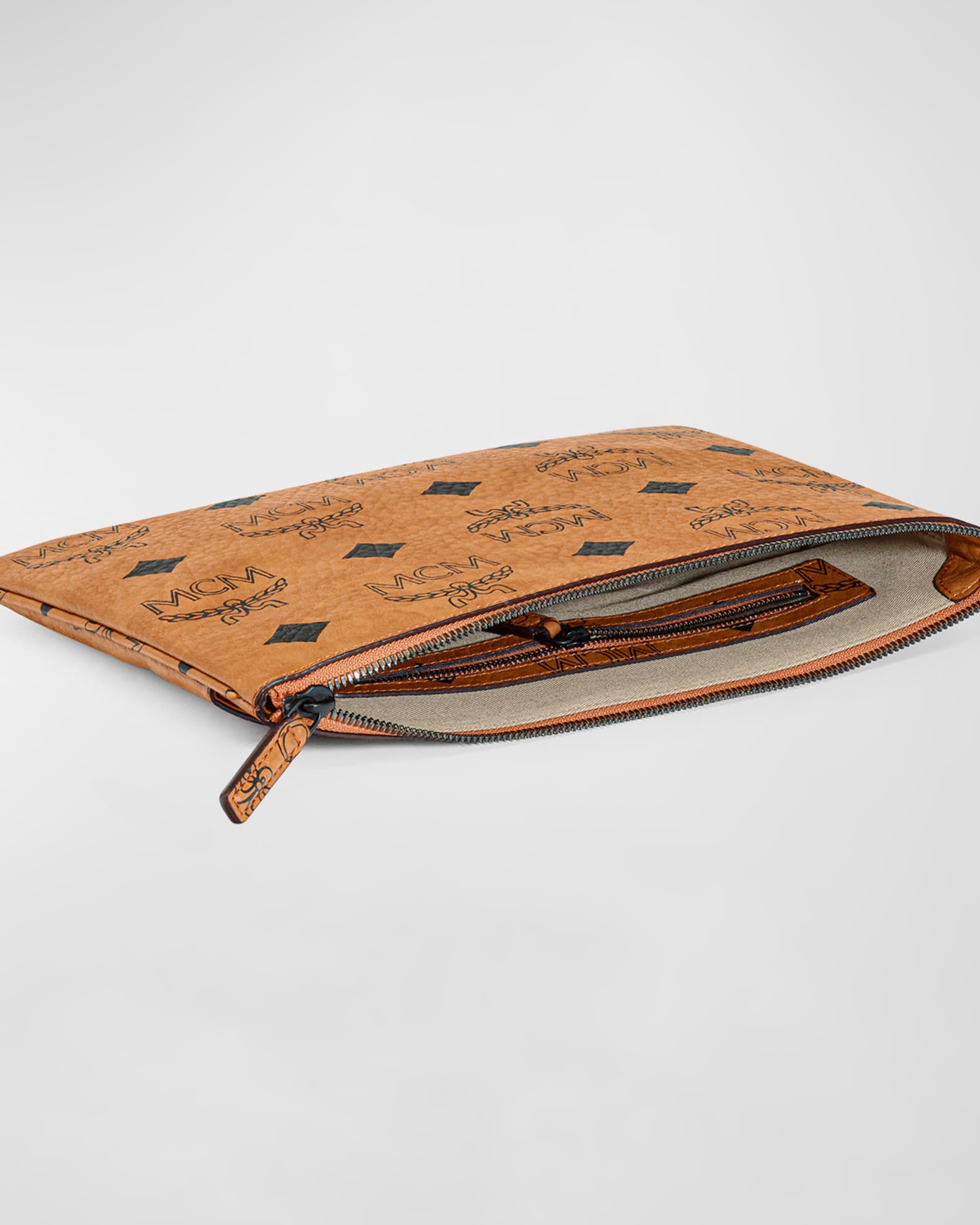 MCM Aren Visetos Pouch Crossbody Bag | Neiman Marcus