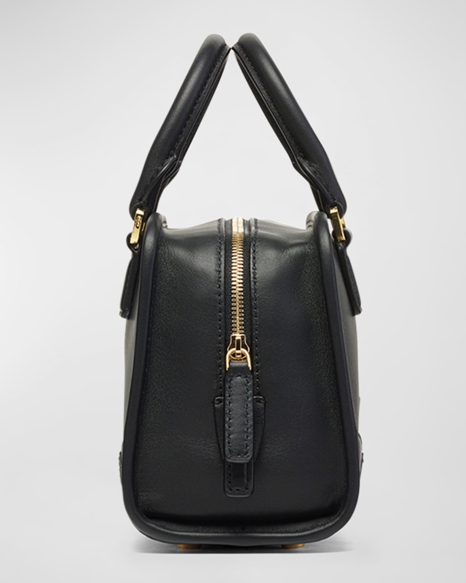 MCM Aren Boston Mini Leather Top-Handle Bag | Neiman Marcus