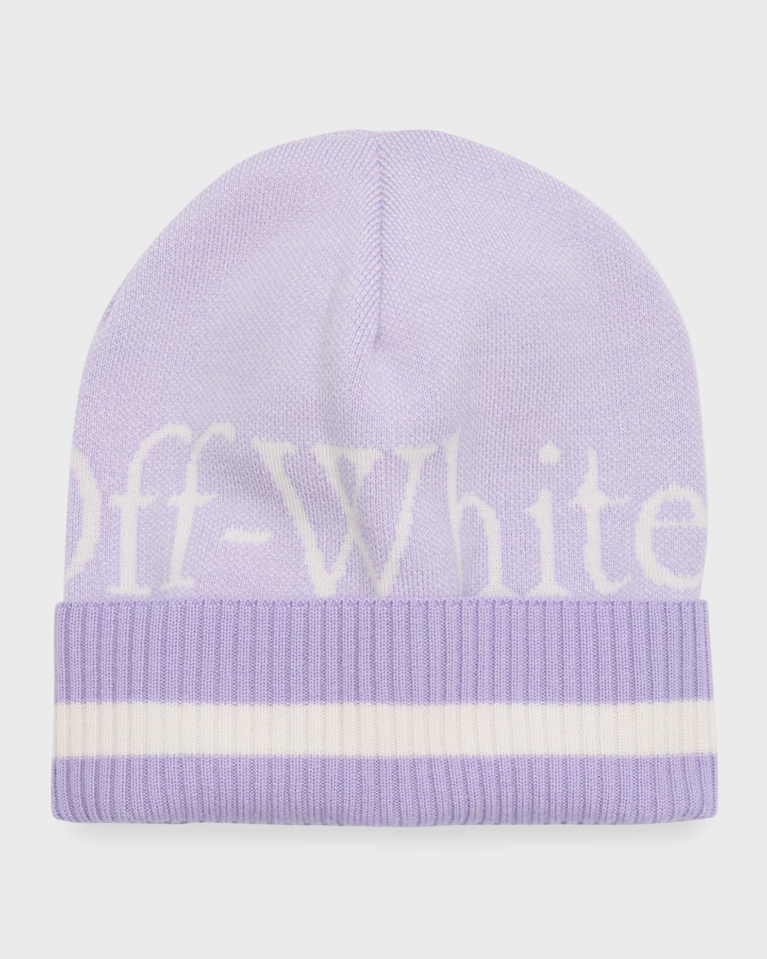 Off-White Logo Pixel Wool Beanie | Neiman Marcus