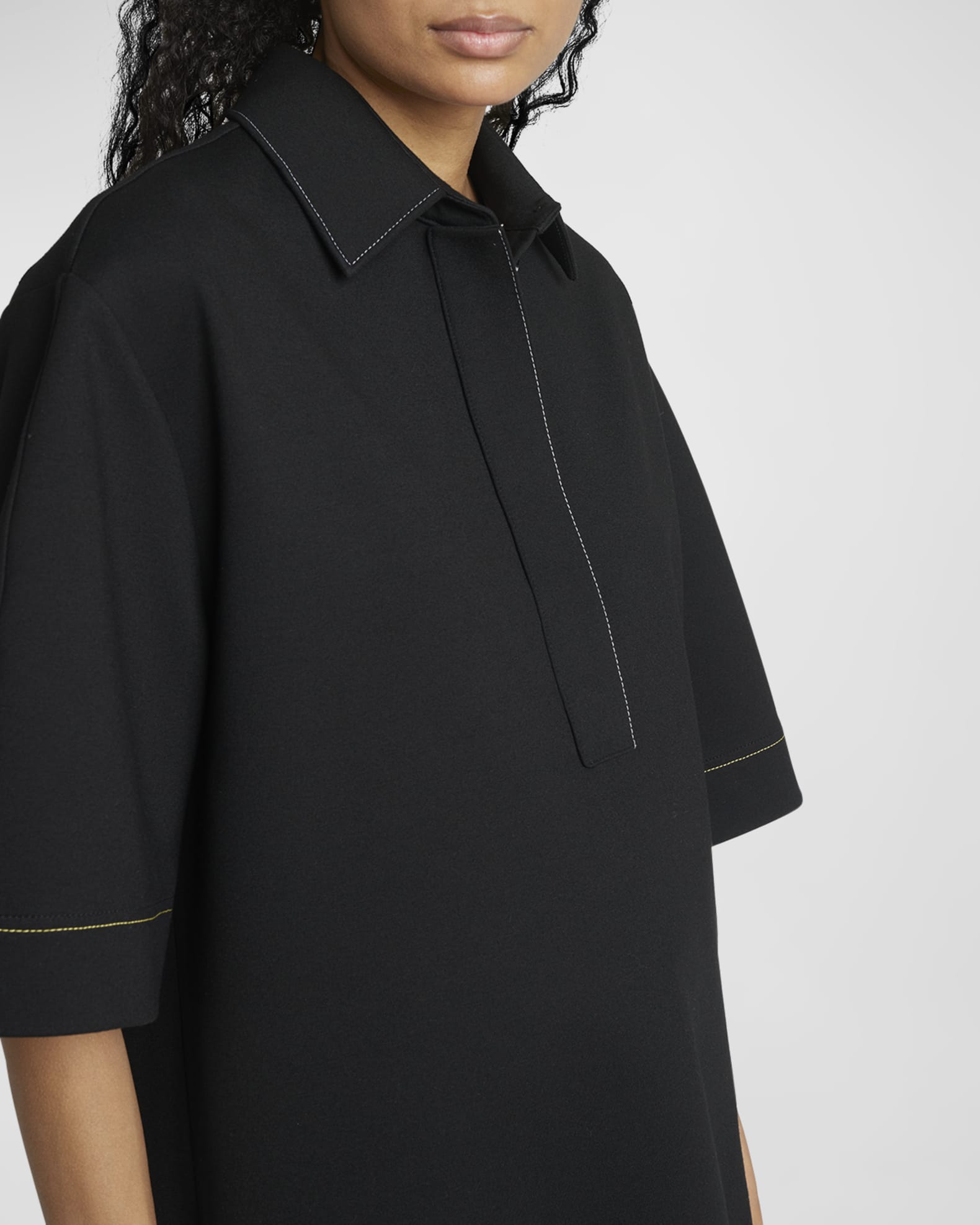 Victoria Beckham Oversized Polo Shirt | Neiman Marcus