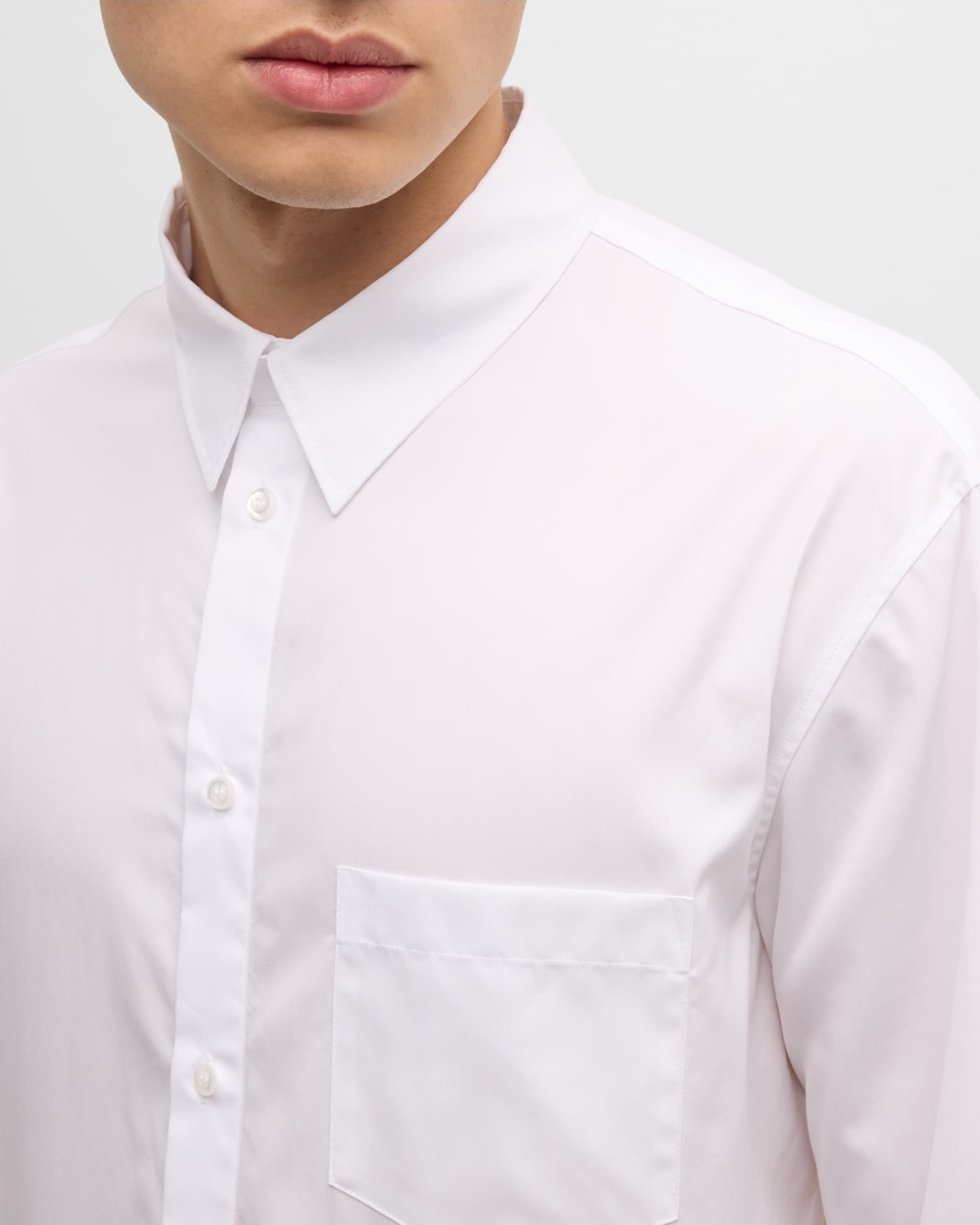 Simone Rocha Men's Floral Crystal-Embellished Sport Shirt | Neiman Marcus