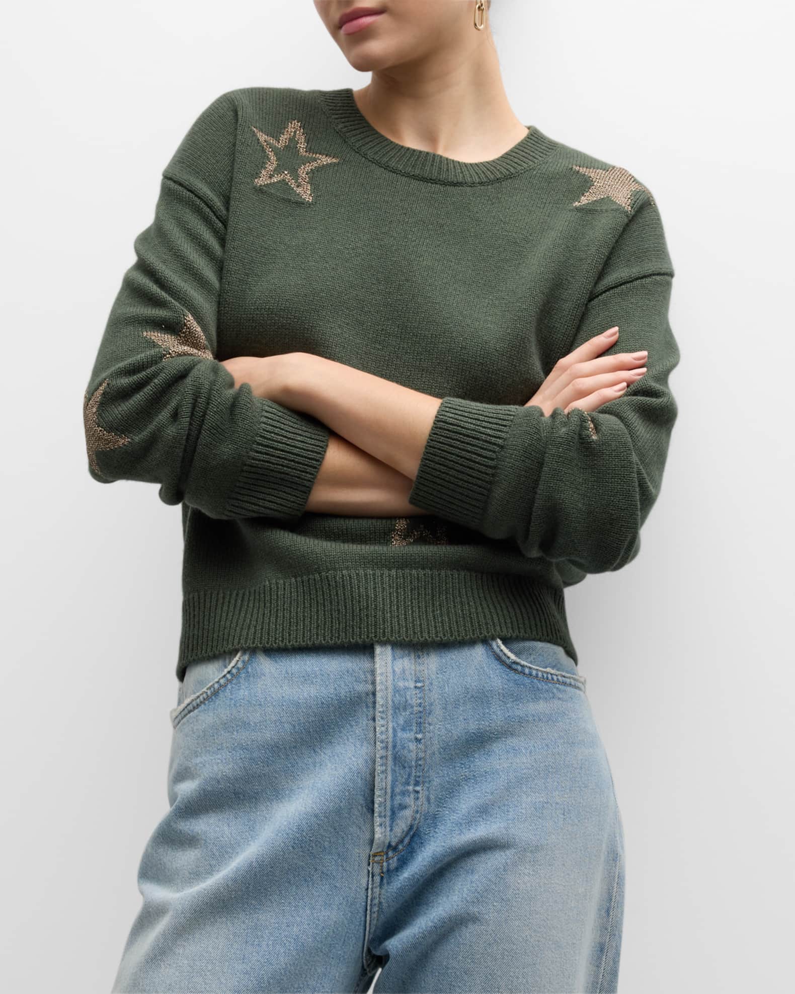 Rails Perci Intarsia-Knit Star Sweater | Neiman Marcus