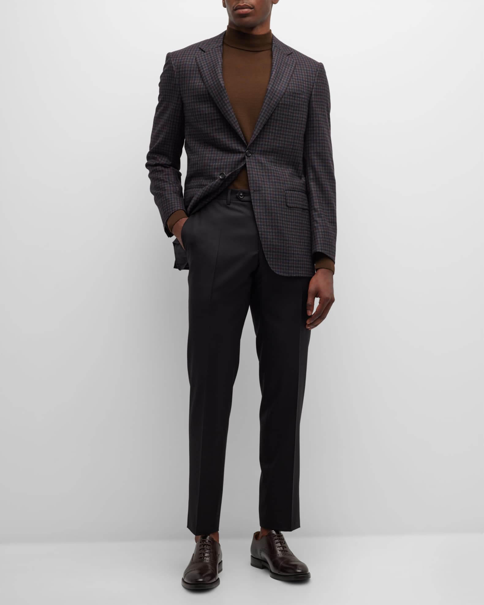 Canali Men's Check Wool Sport Coat | Neiman Marcus