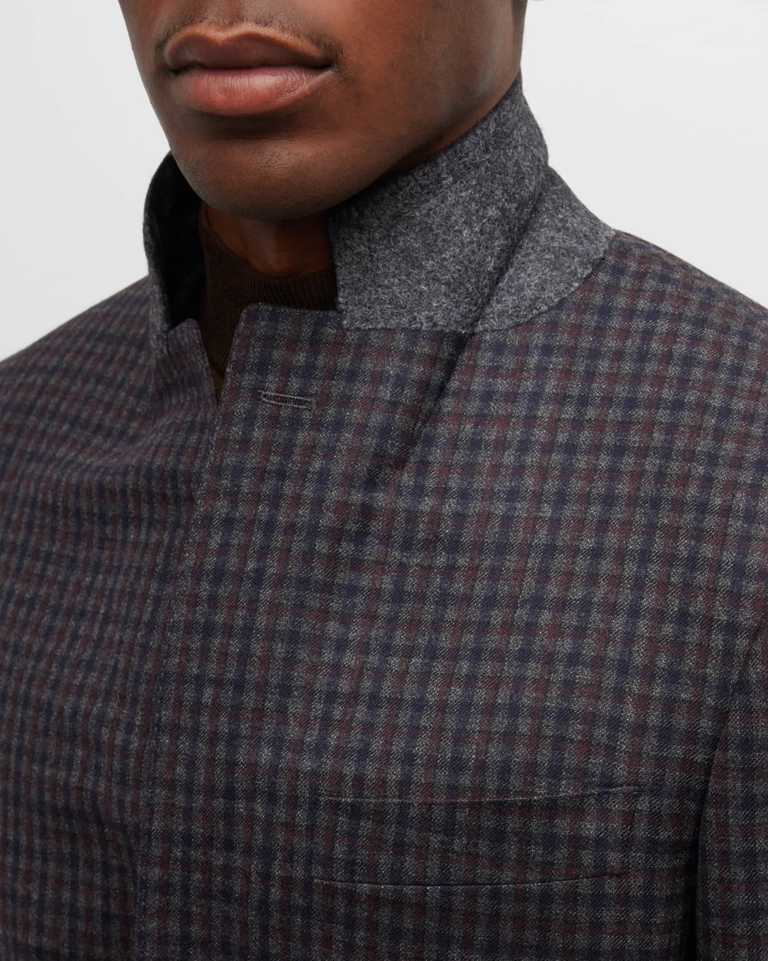 Canali Men's Check Wool Sport Coat | Neiman Marcus