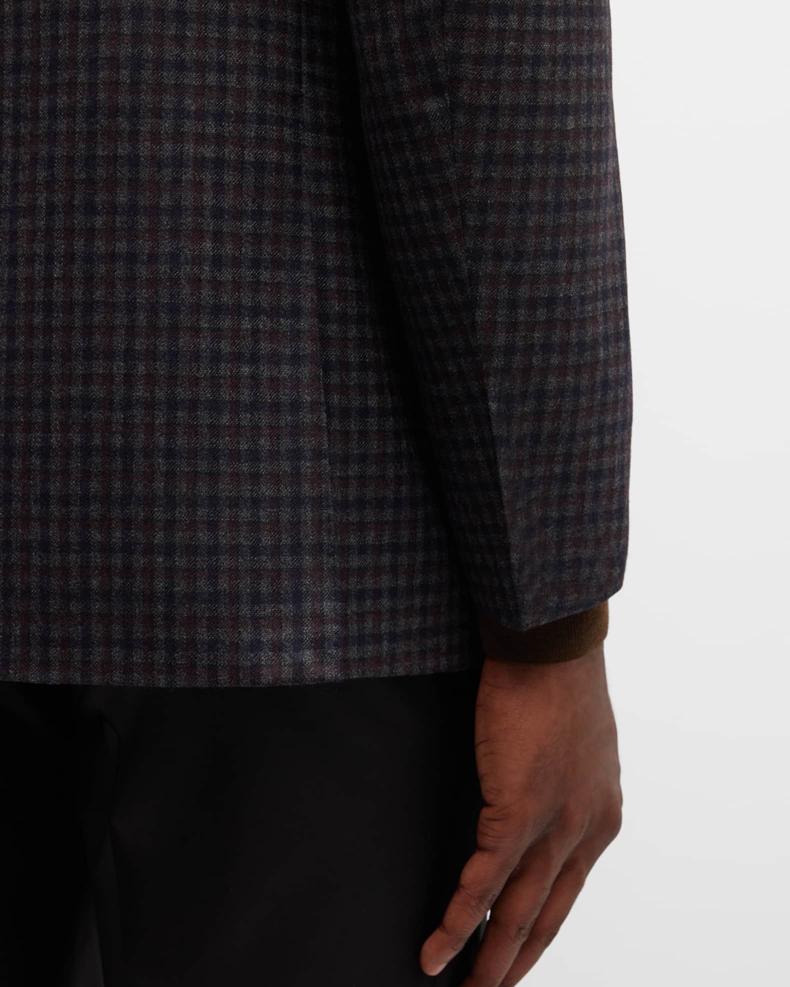 Canali Men's Check Wool Sport Coat | Neiman Marcus